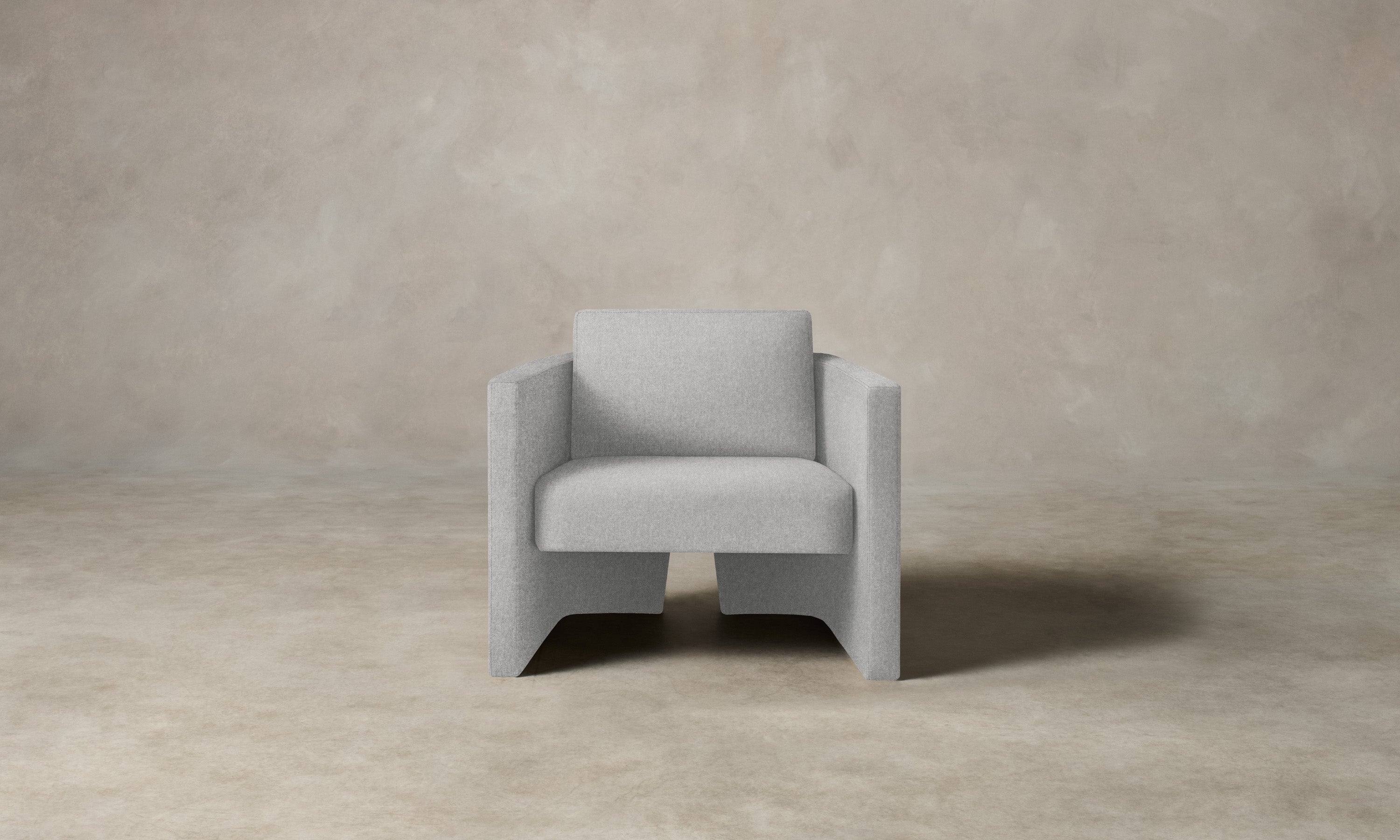 The Separa Chair - Italian Brushed Wool Moon – Maiden Home