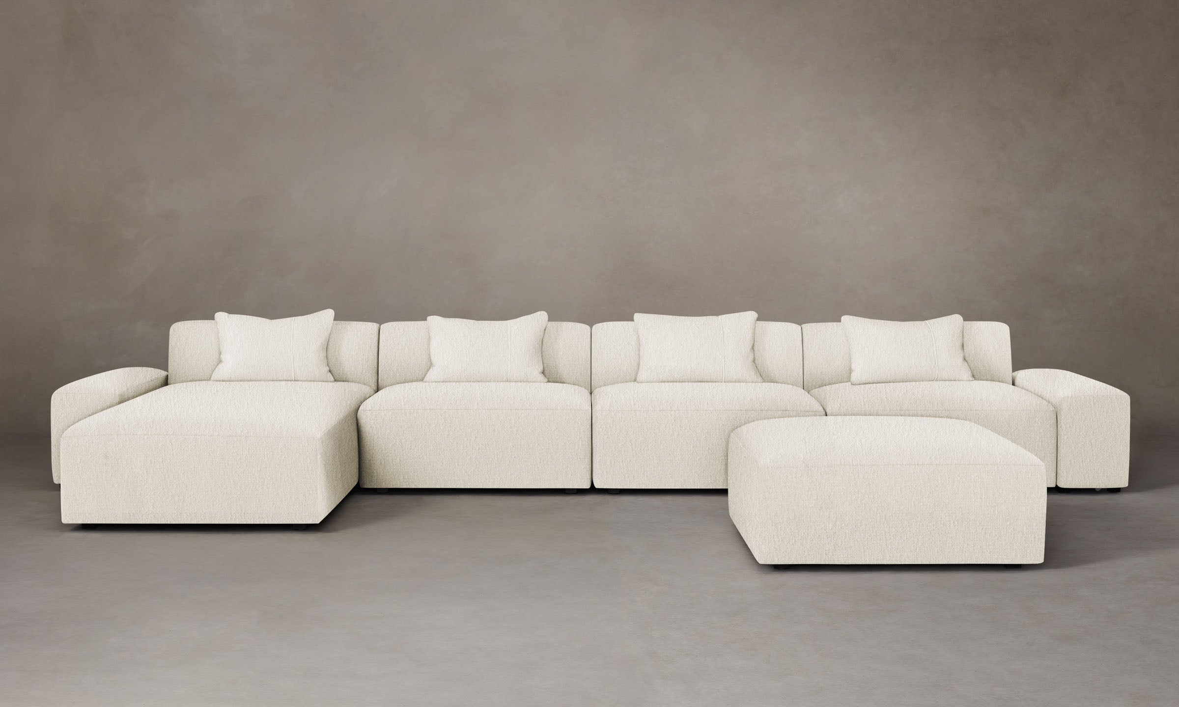 The Breuer Modular Sectional - Performance Bouclé Polar – Maiden Home