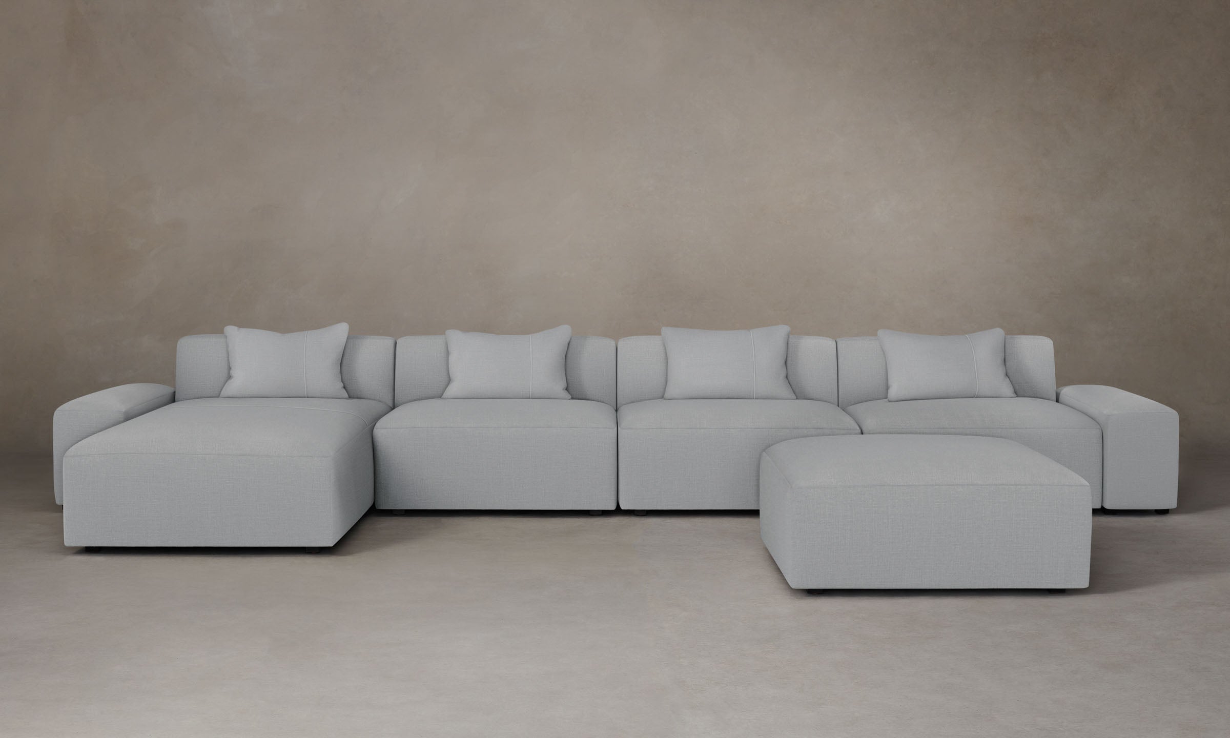 The Breuer Modular Sectional - Performance Linen Weave Cloud – Maiden Home