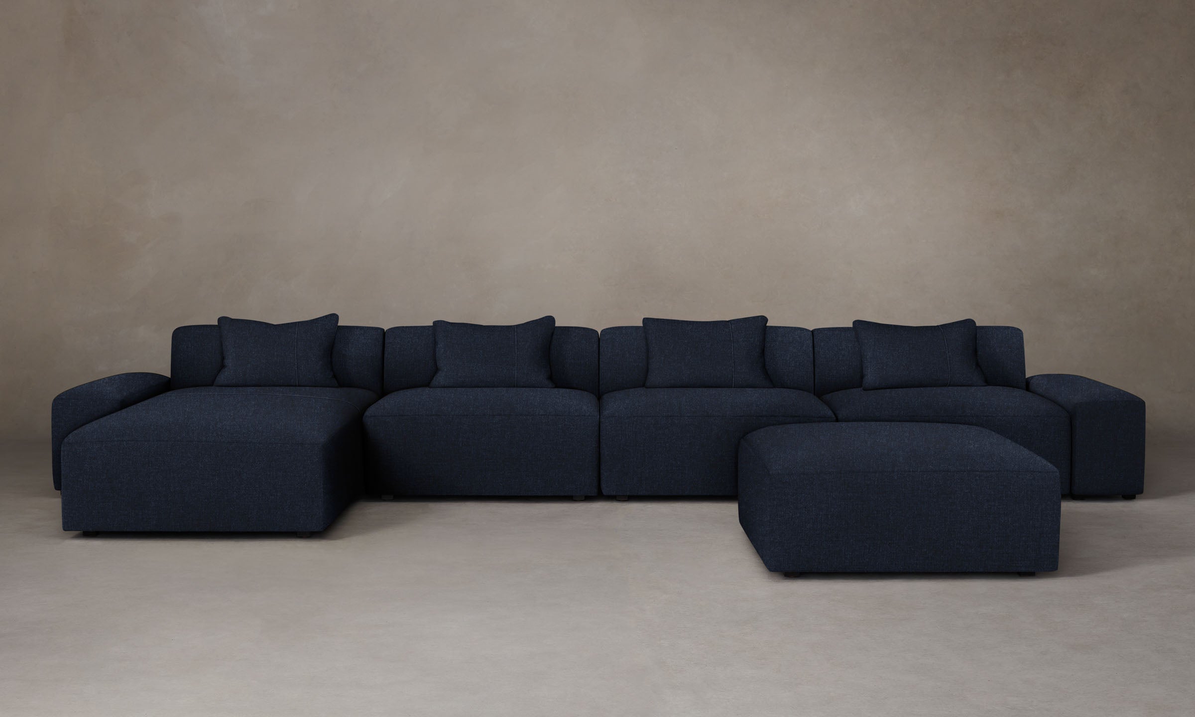 The Breuer Modular Sectional - Italian Brushed Wool Harbor – Maiden Home