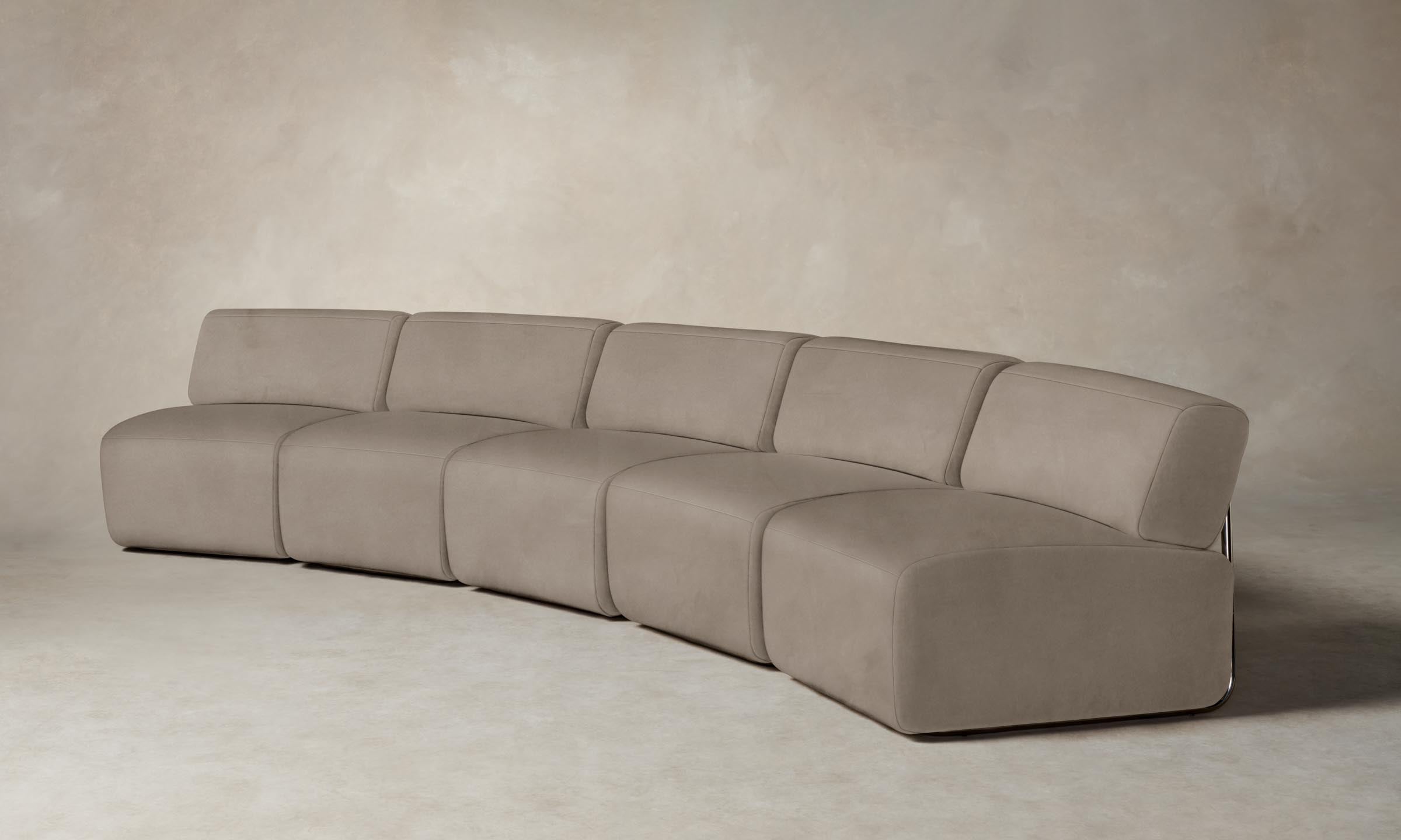 The Miles Modular Sectional - Nubuck Leather Fawn – Maiden Home