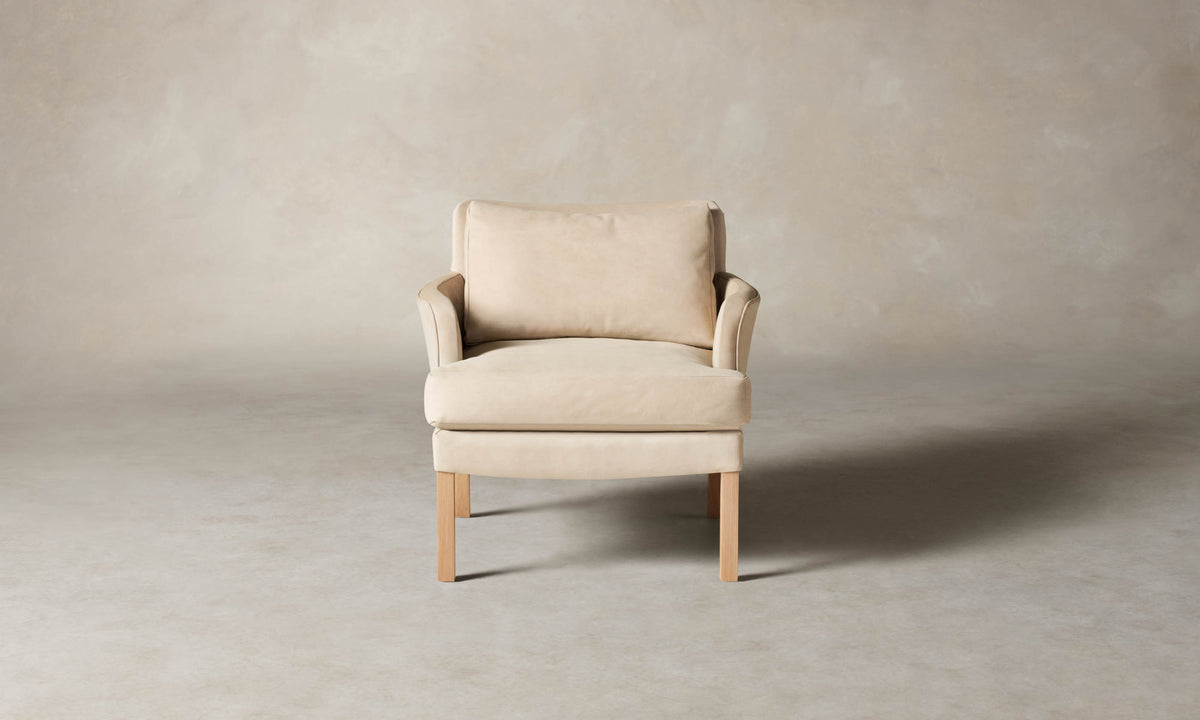 The Kaye Chair - Nubuck Leather Fawn – Maiden Home