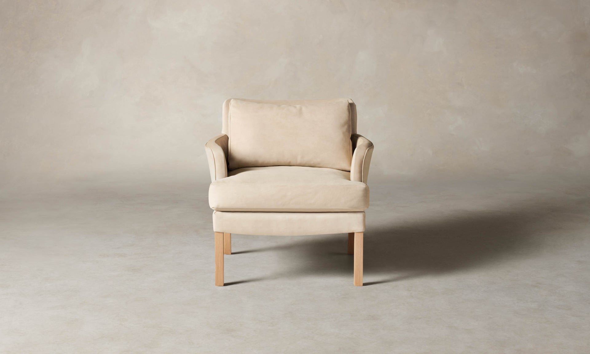 The Kaye Chair - Nubuck Leather Fawn – Maiden Home