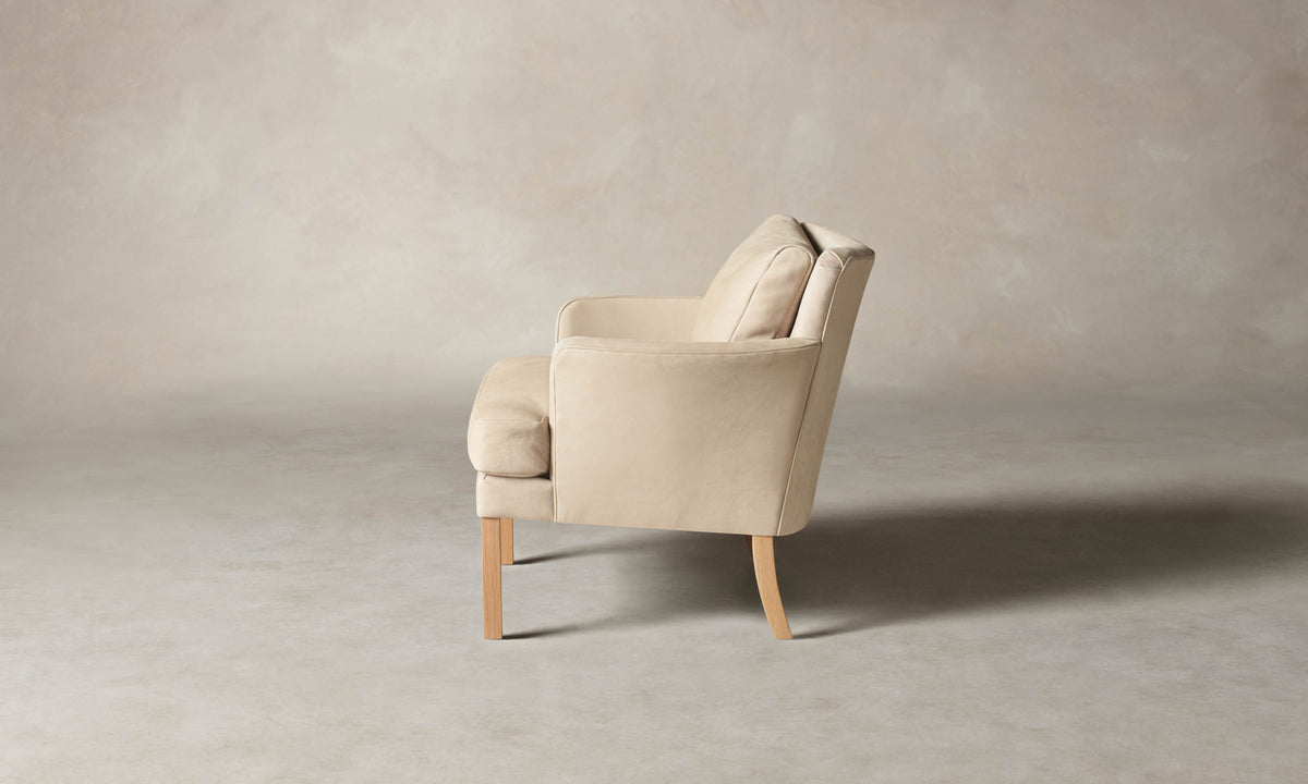 The Kaye Chair - Nubuck Leather Fawn – Maiden Home