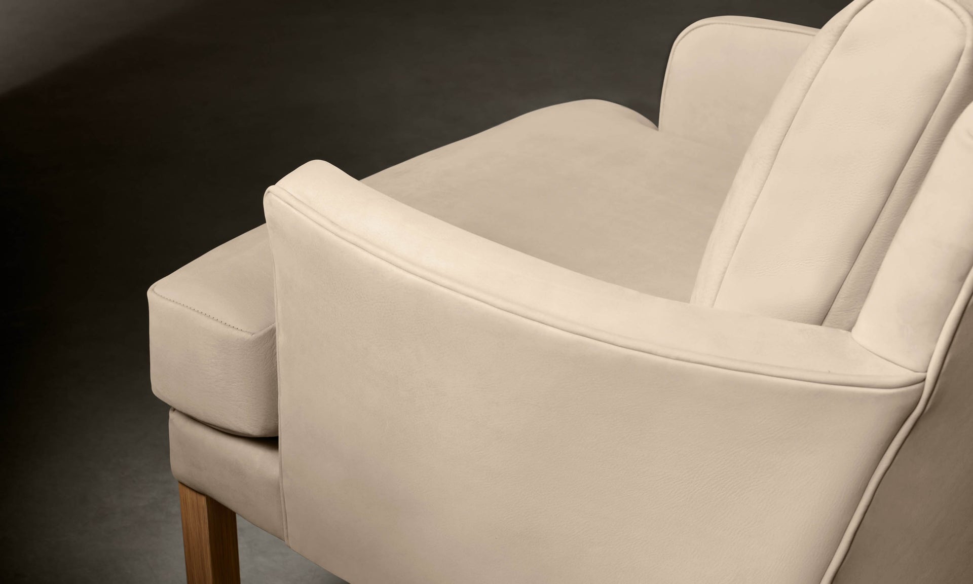 The Kaye Chair - Nubuck Leather Fawn – Maiden Home