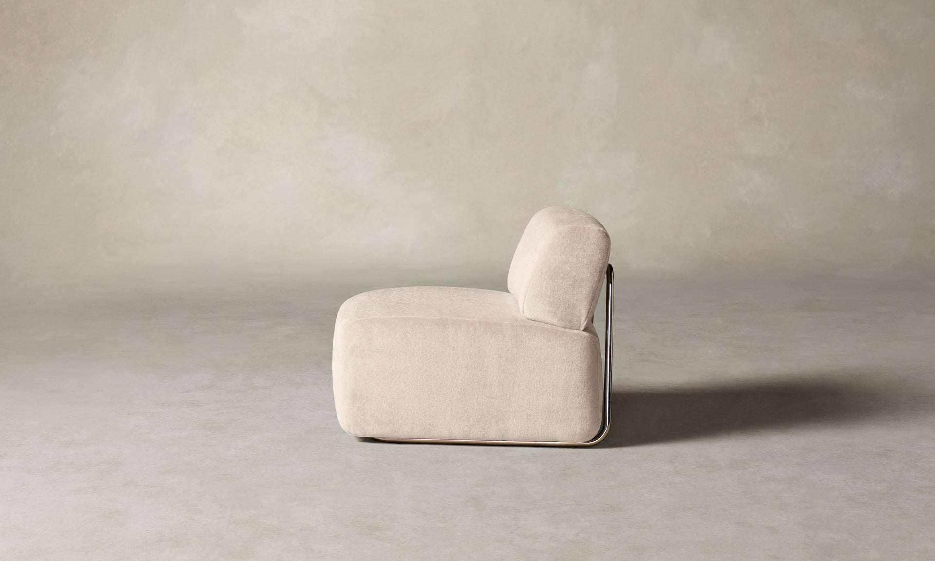 The Miles Modular Chair - Deep Pile Mohair Limestone – Maiden Home
