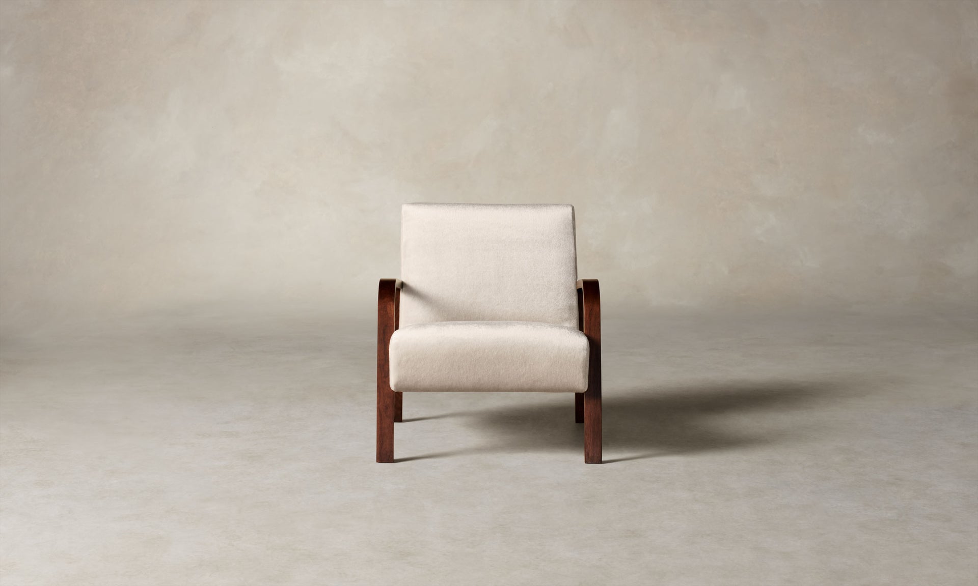 The Felix Chair - Deep Pile Mohair Limestone – Maiden Home