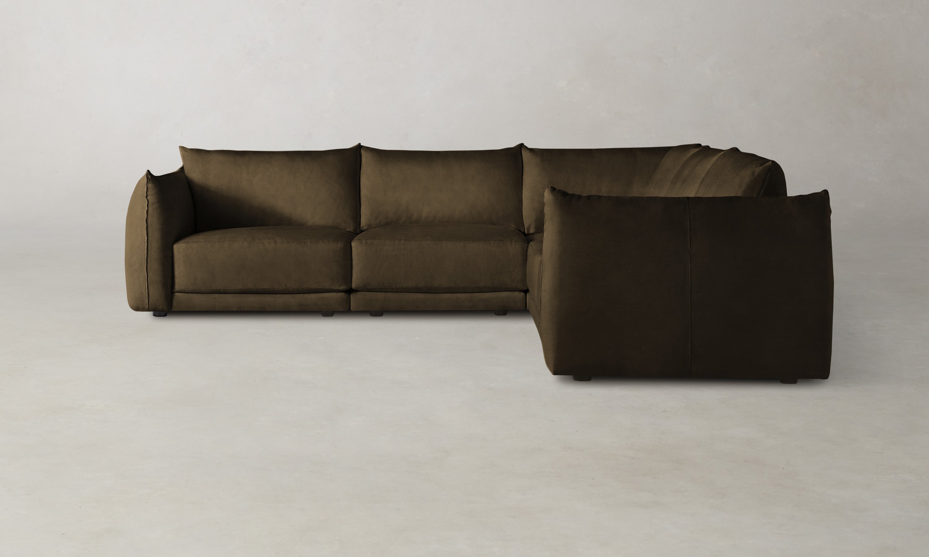 The Jones Modular Component - Marled Alpaca Velvet Marsh – Maiden Home