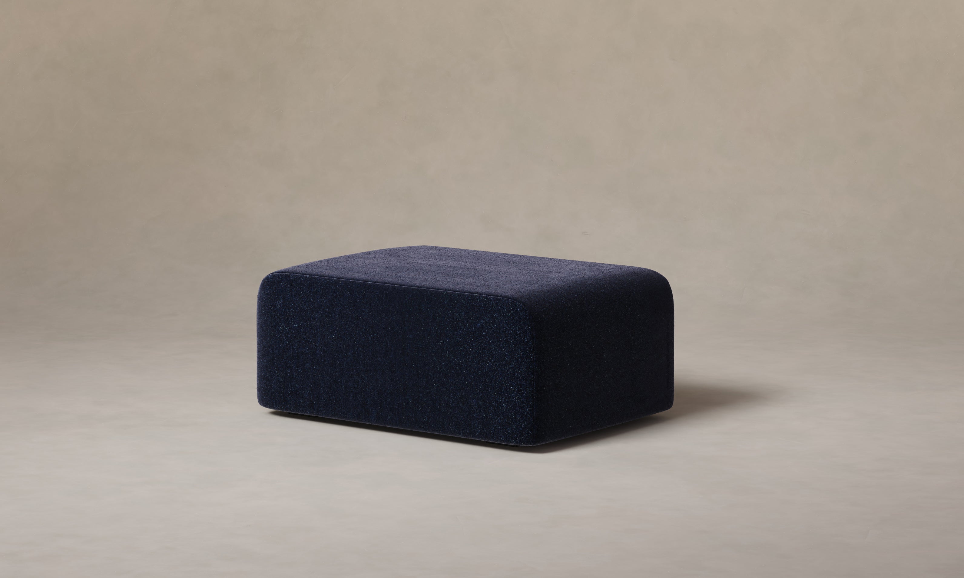 The Marcello Ottoman - Mohair Admiral – Maiden Home