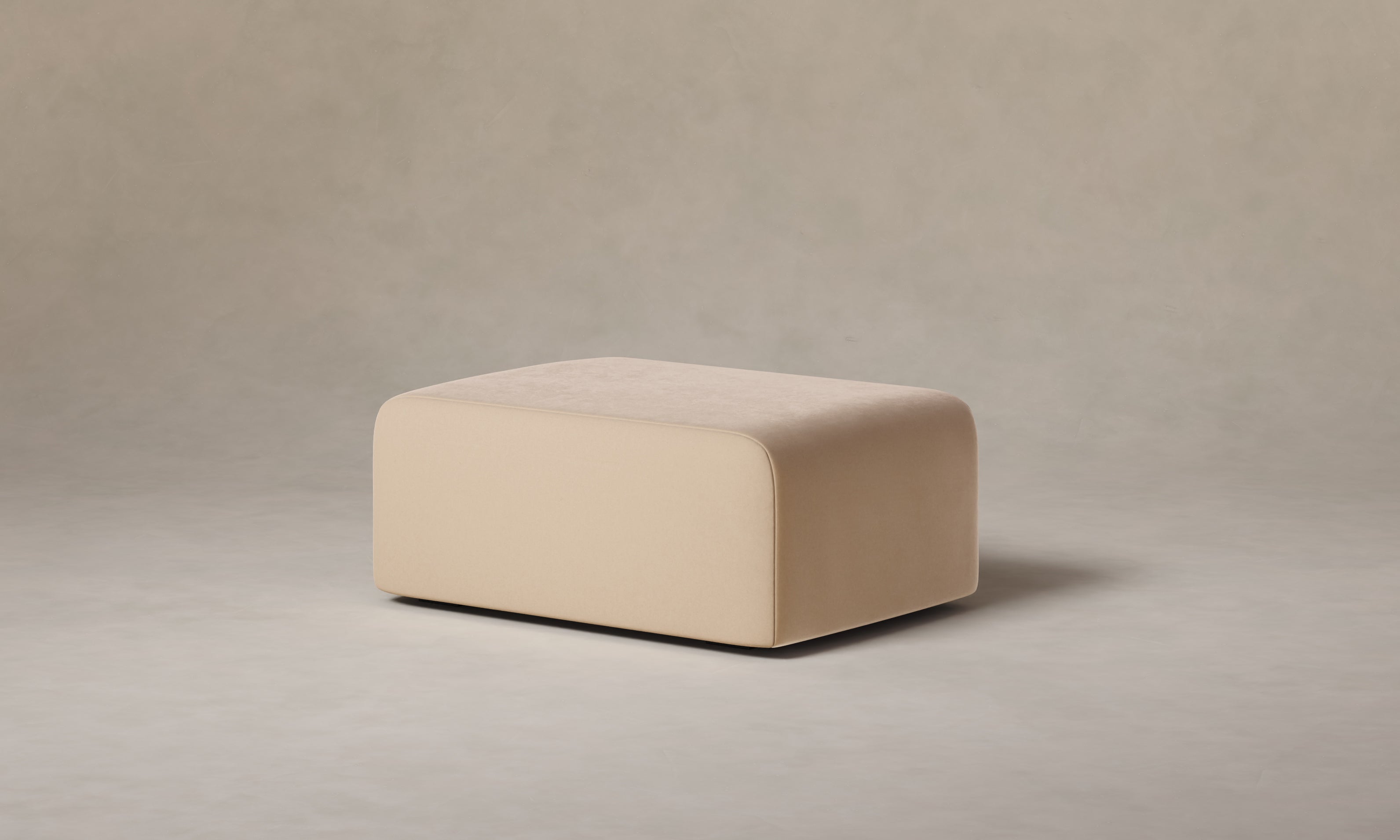 The Marcello Ottoman - Performance Velvet Butter – Maiden Home