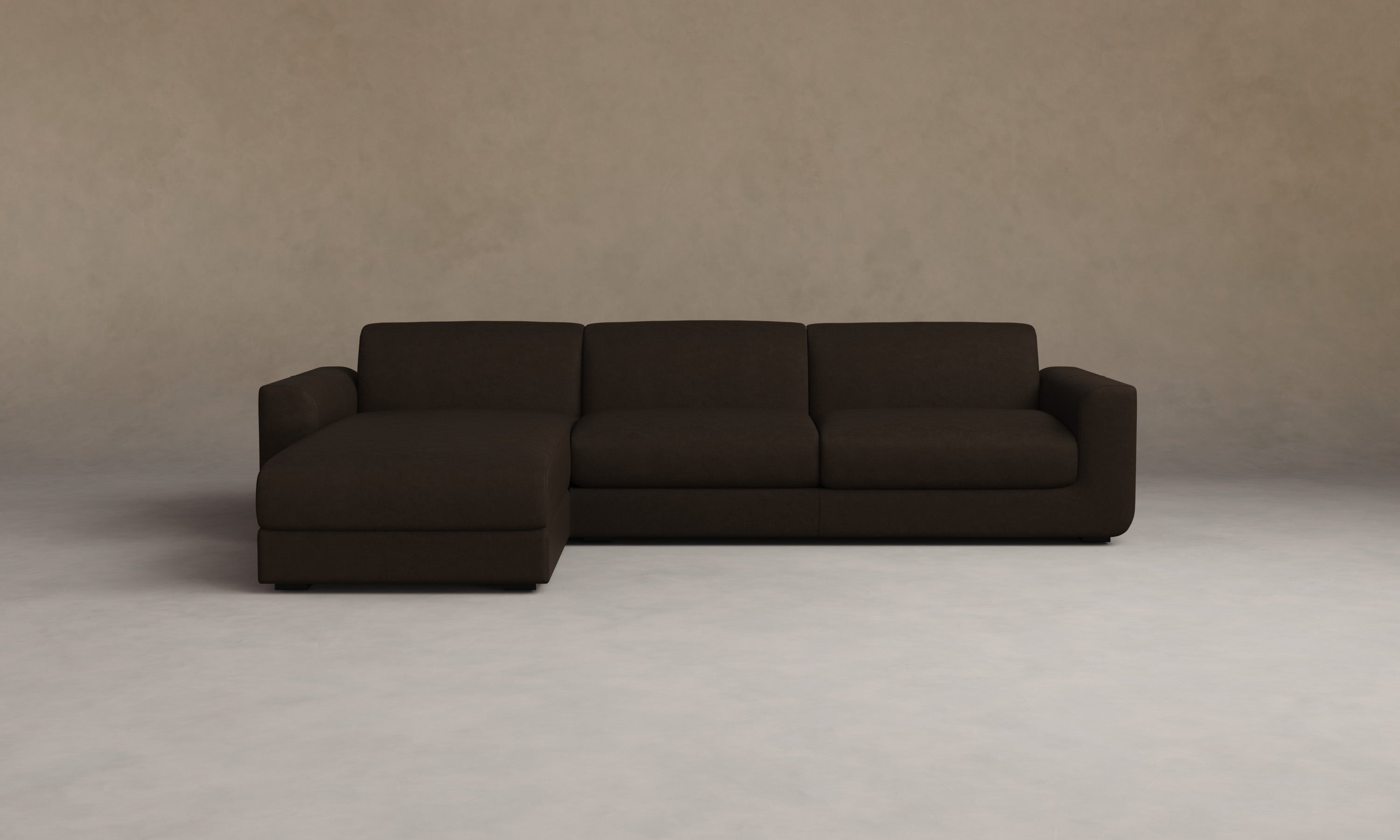 The Marcello Sectional - Nubuck Leather Espresso – Maiden Home