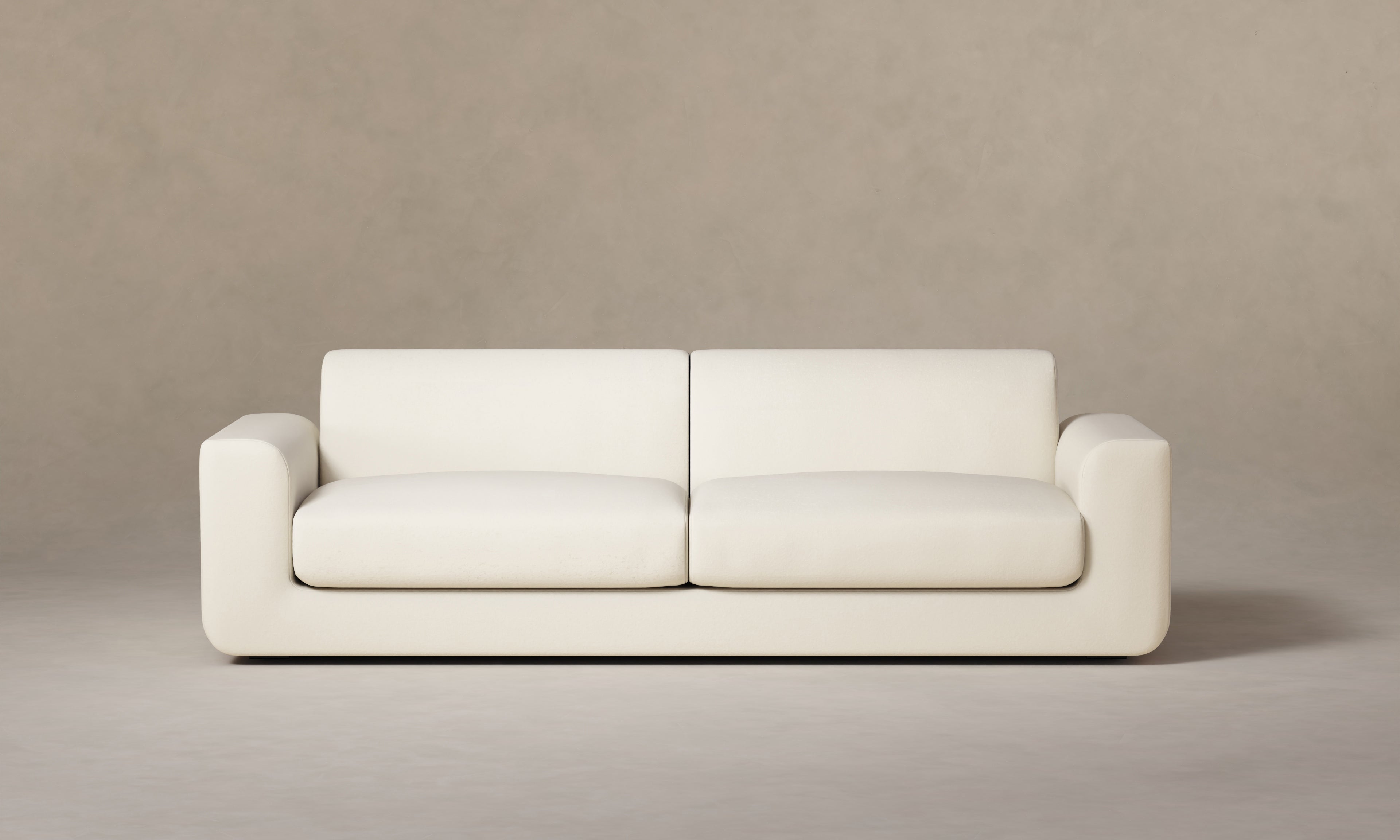 The Marcello Sofa - Marled Alpaca Velvet Porcelain – Maiden Home