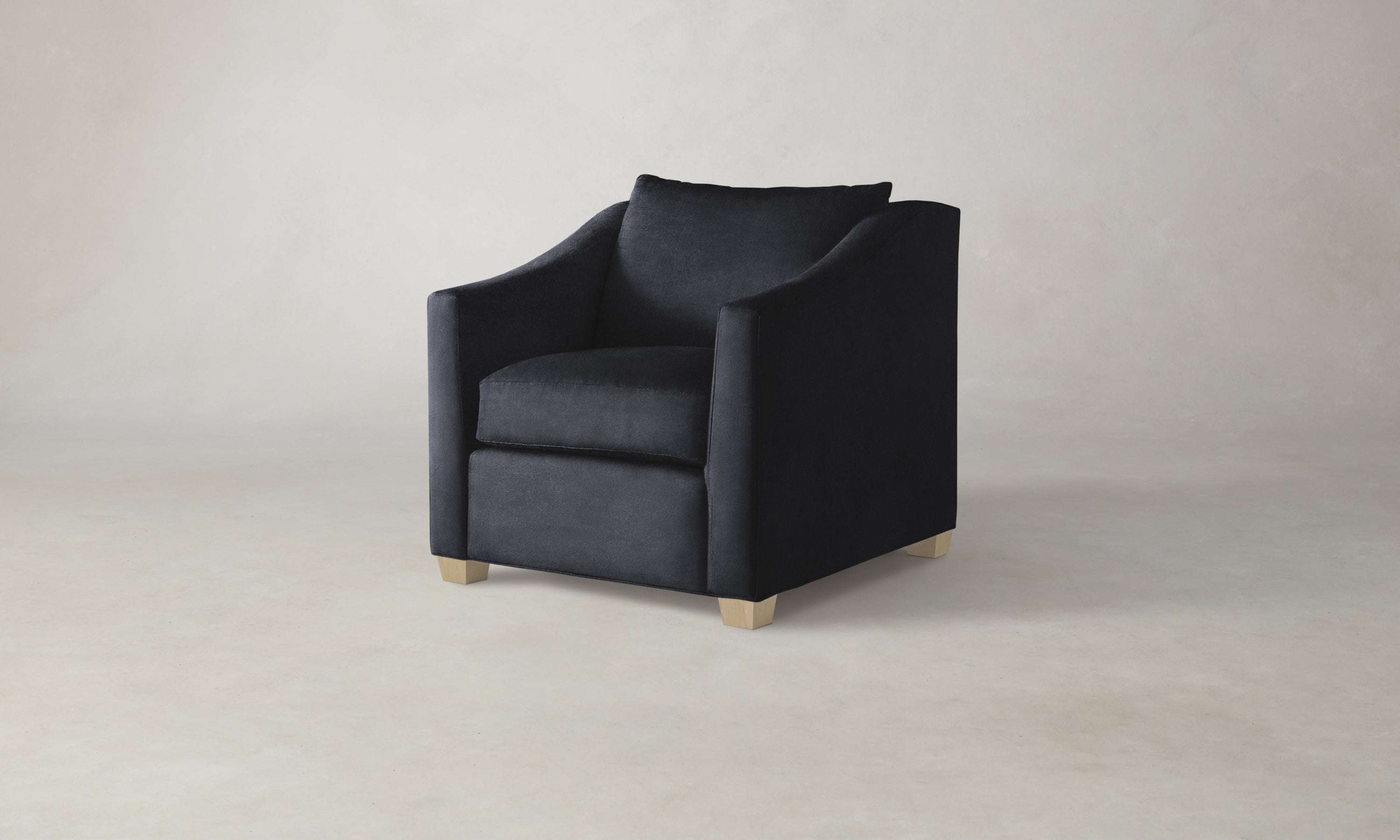 The Sullivan Chair - Marled Alpaca Velvet Nightfall – Maiden Home