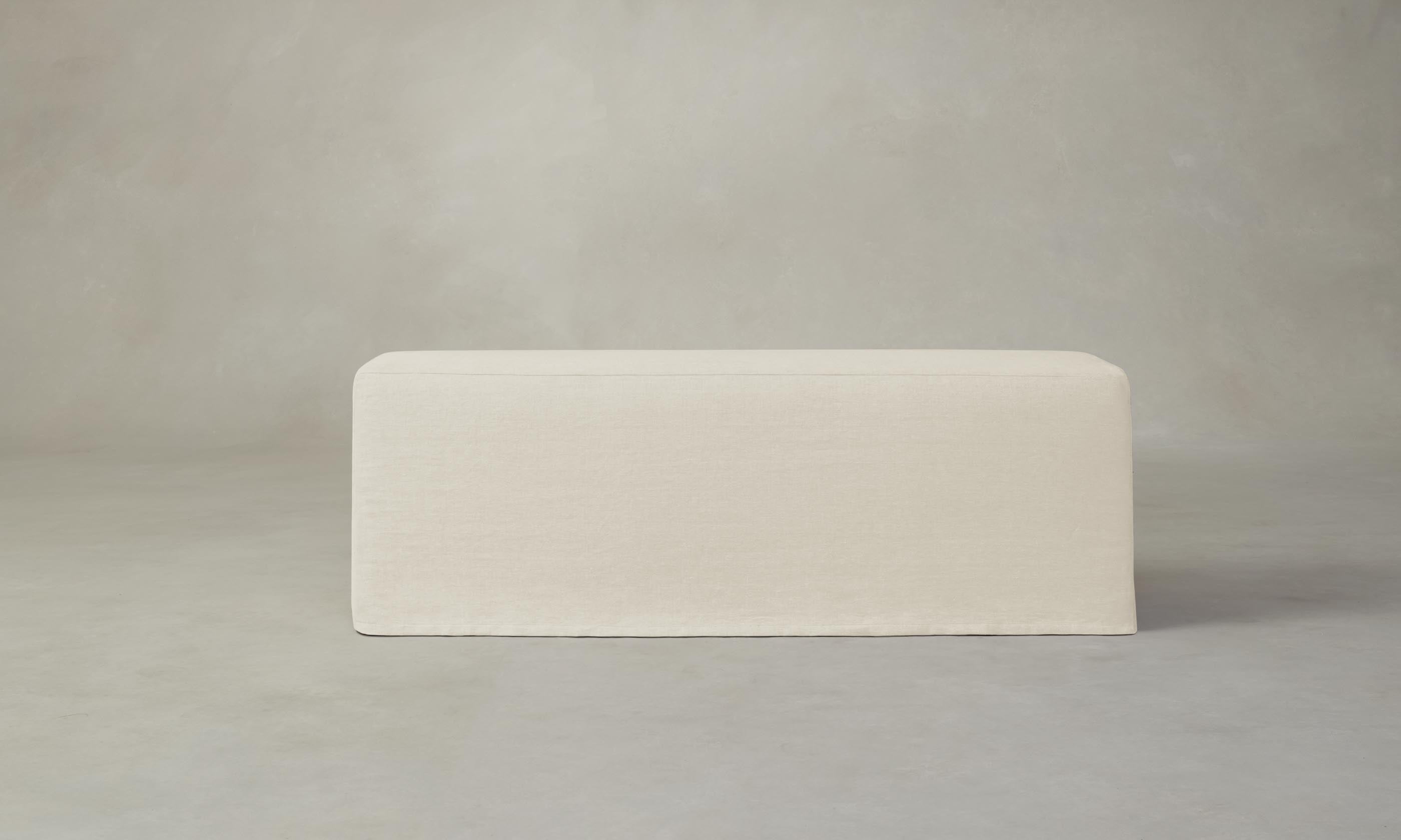 The Beacon Dining Bench - Performance Linen Creme – Maiden Home