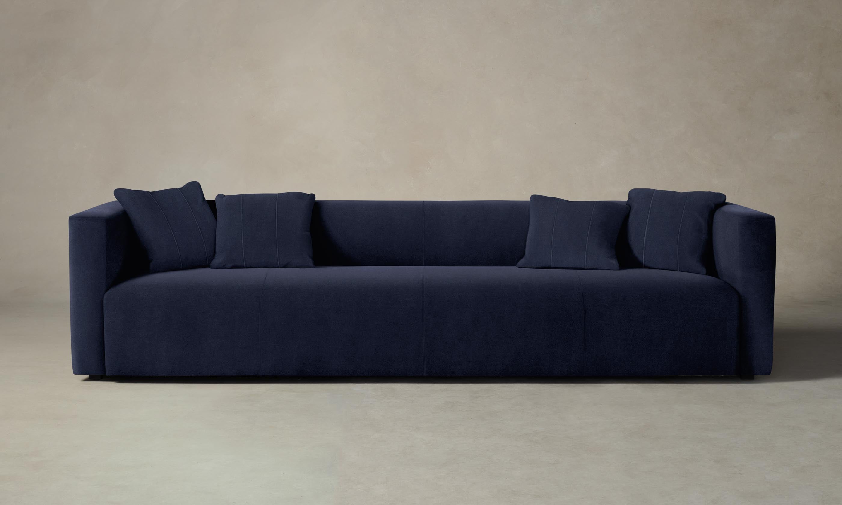 The Breuer Sofa - Performance Velvet Midnight – Maiden Home