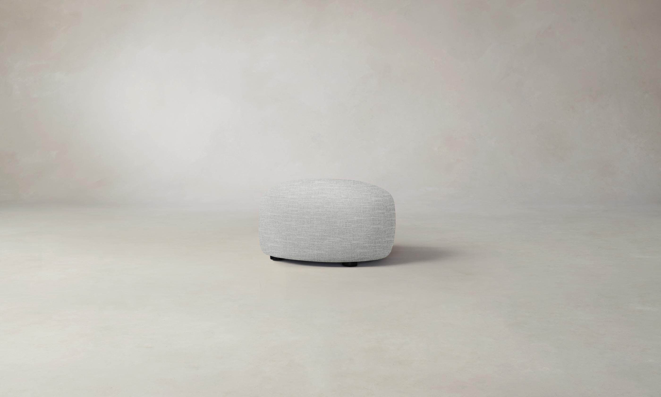 The Chelsea Ottoman - Performance Woven Chenille Steel – Maiden Home