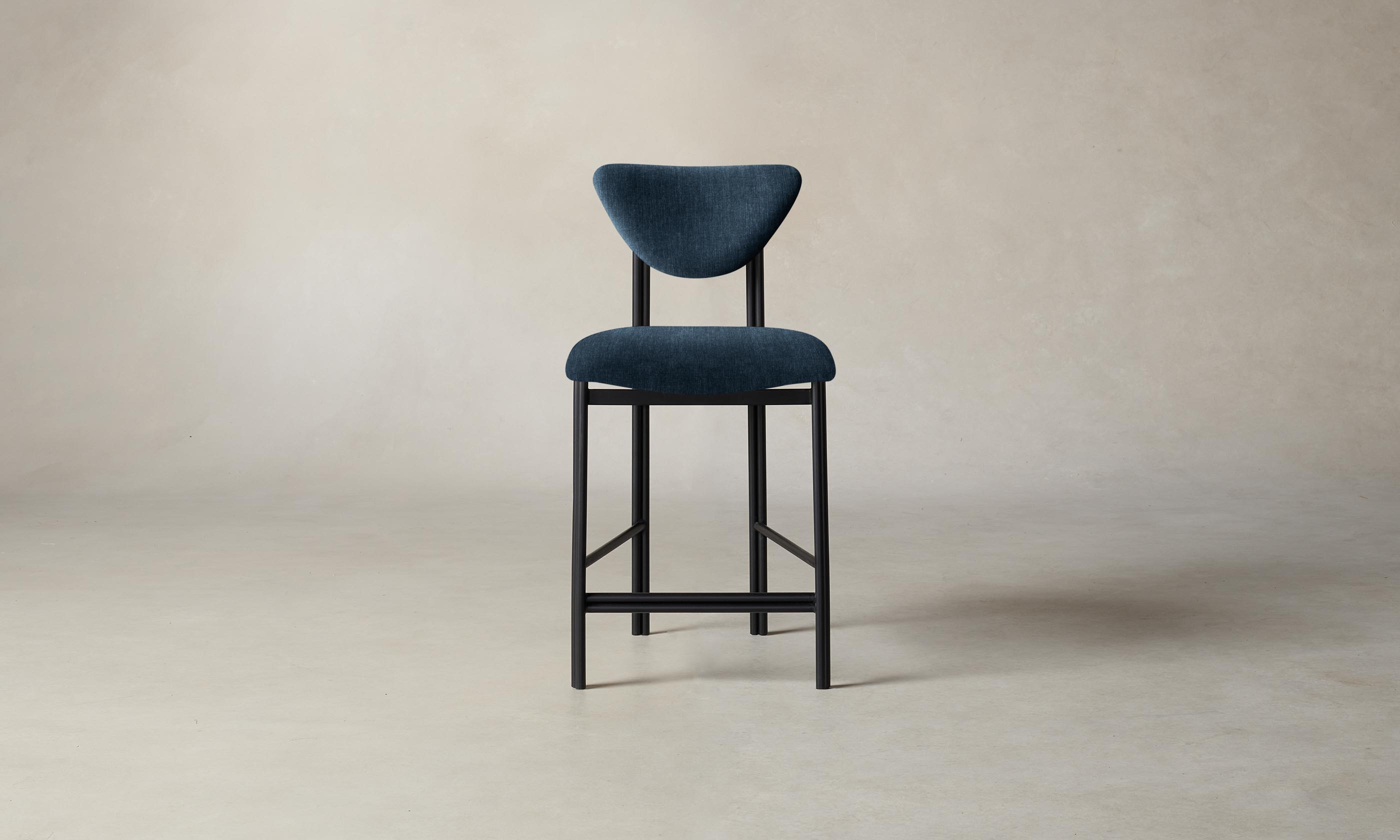 The Cooper Counter Stool - Performance Tweed Denim – Maiden Home