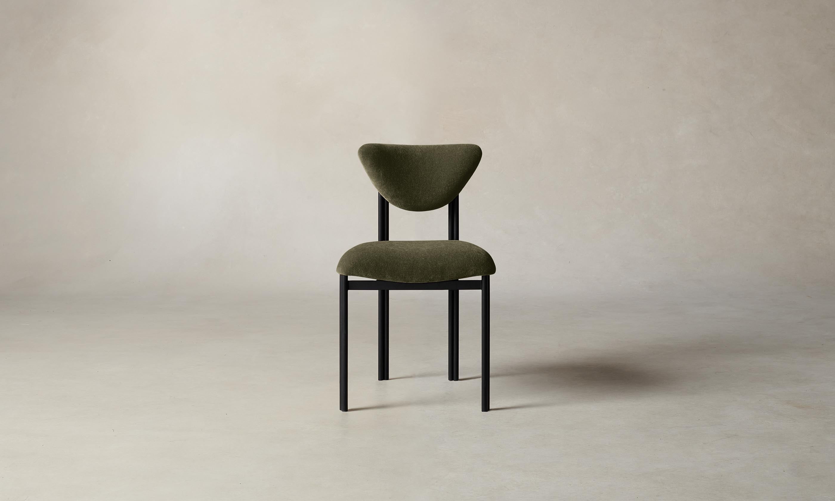 The Cooper Dining Chair - Mohair Moss – Maiden Home