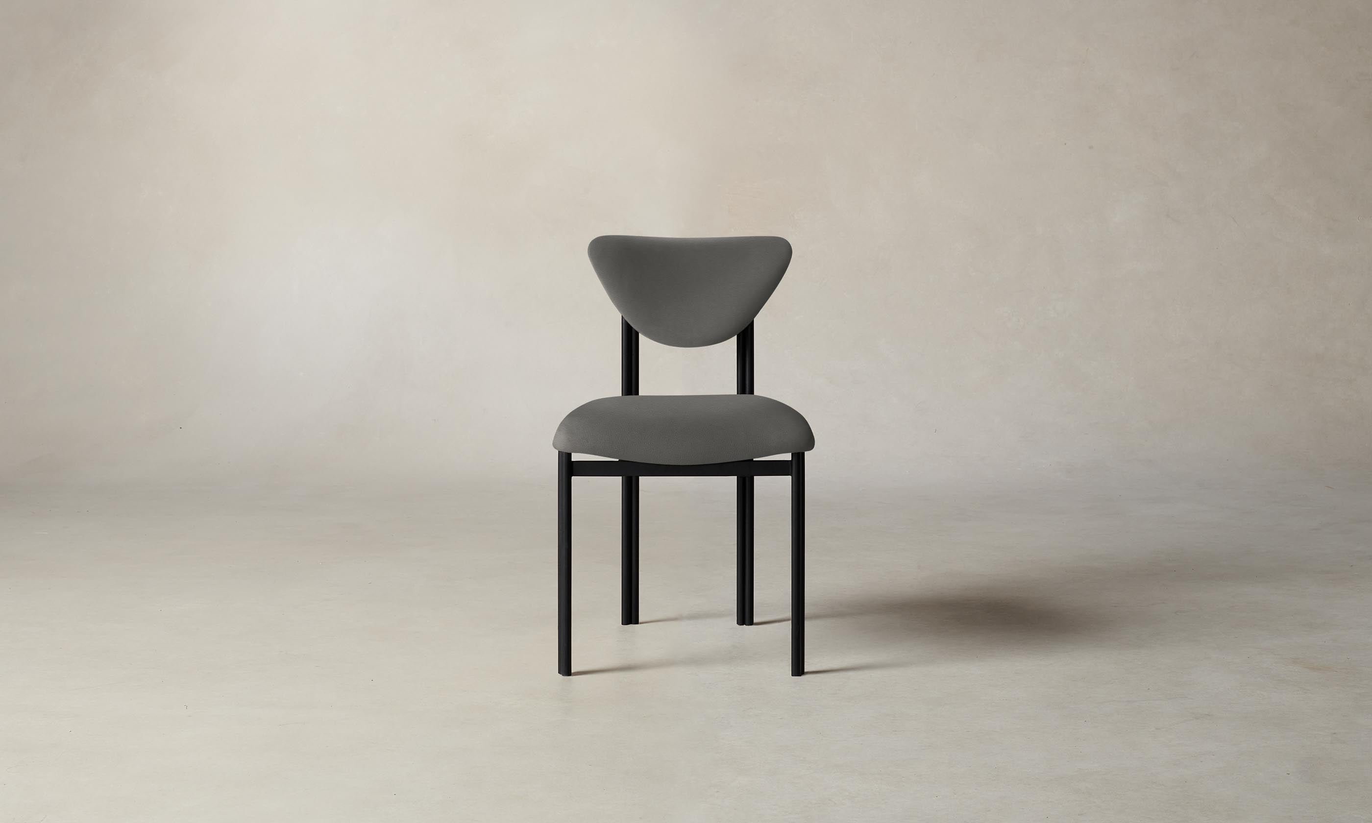 The Cooper Dining Chair - Pebbled Leather Ash – Maiden Home