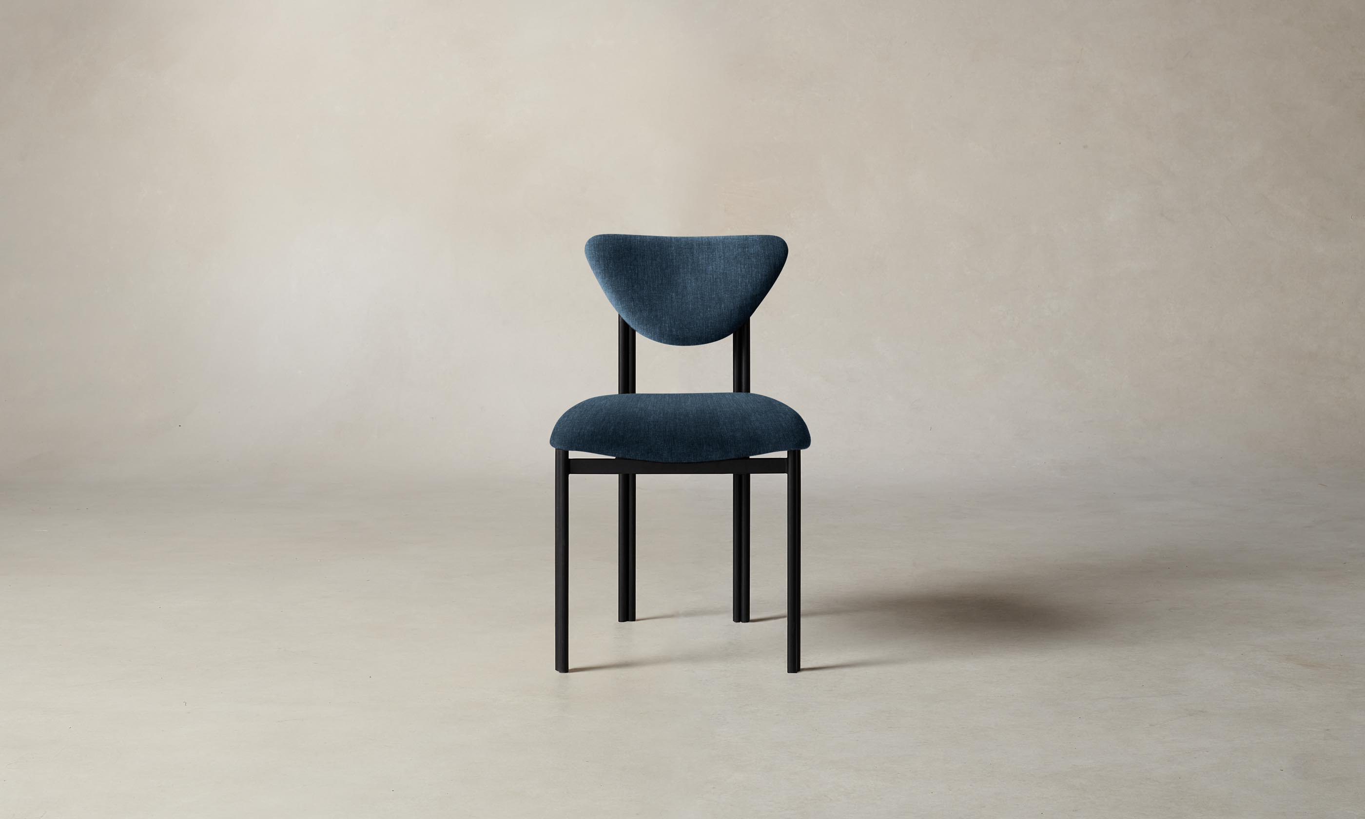 The Cooper Dining Chair - Performance Tweed Denim – Maiden Home