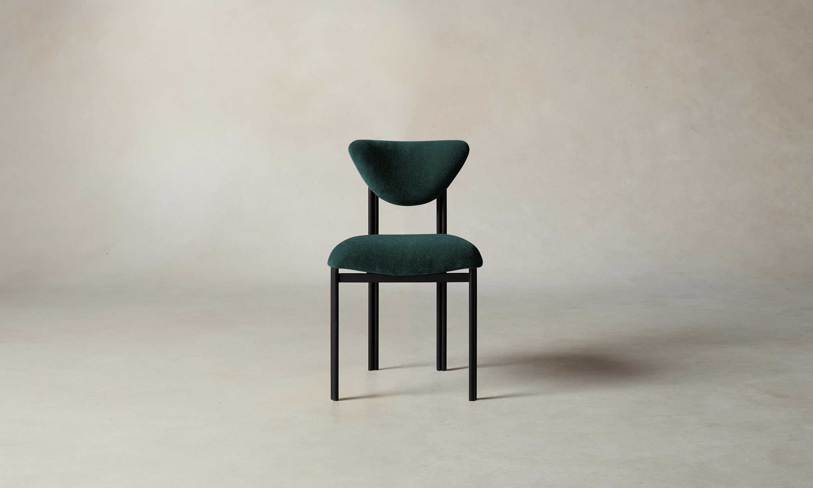 The Cooper Dining Chair - Performance Velvet Emerald – Maiden Home