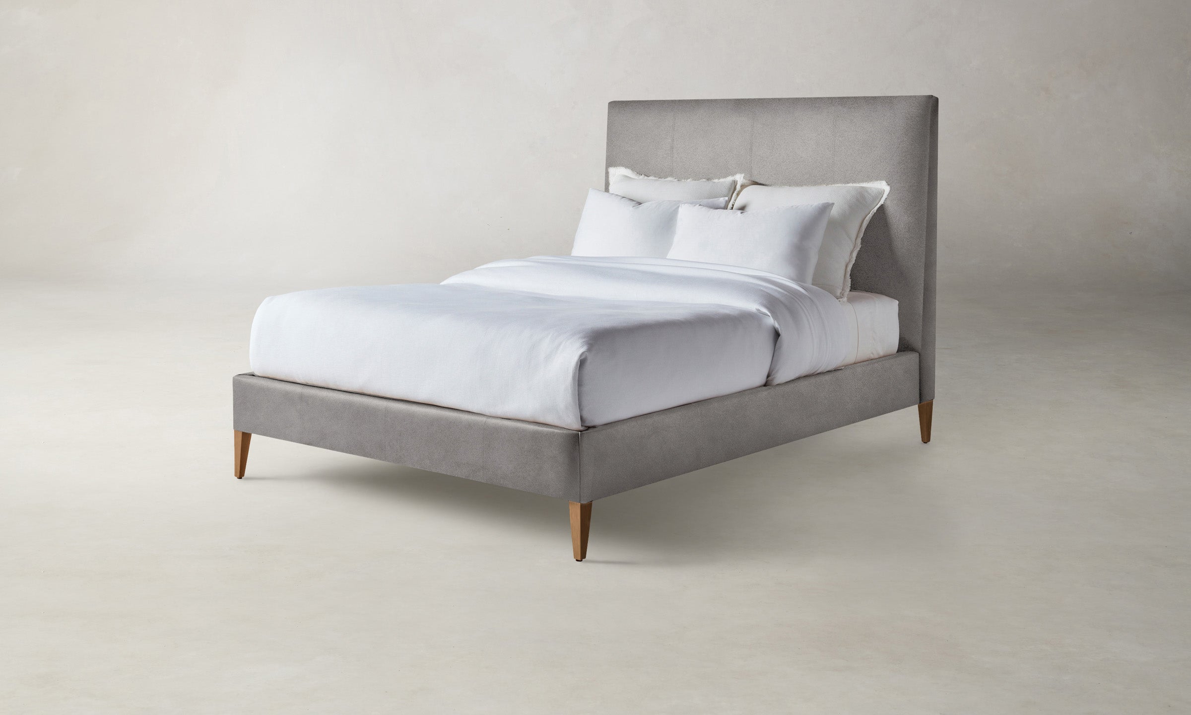 The Essex Bed - Nubuck Leather Asphalt – Maiden Home