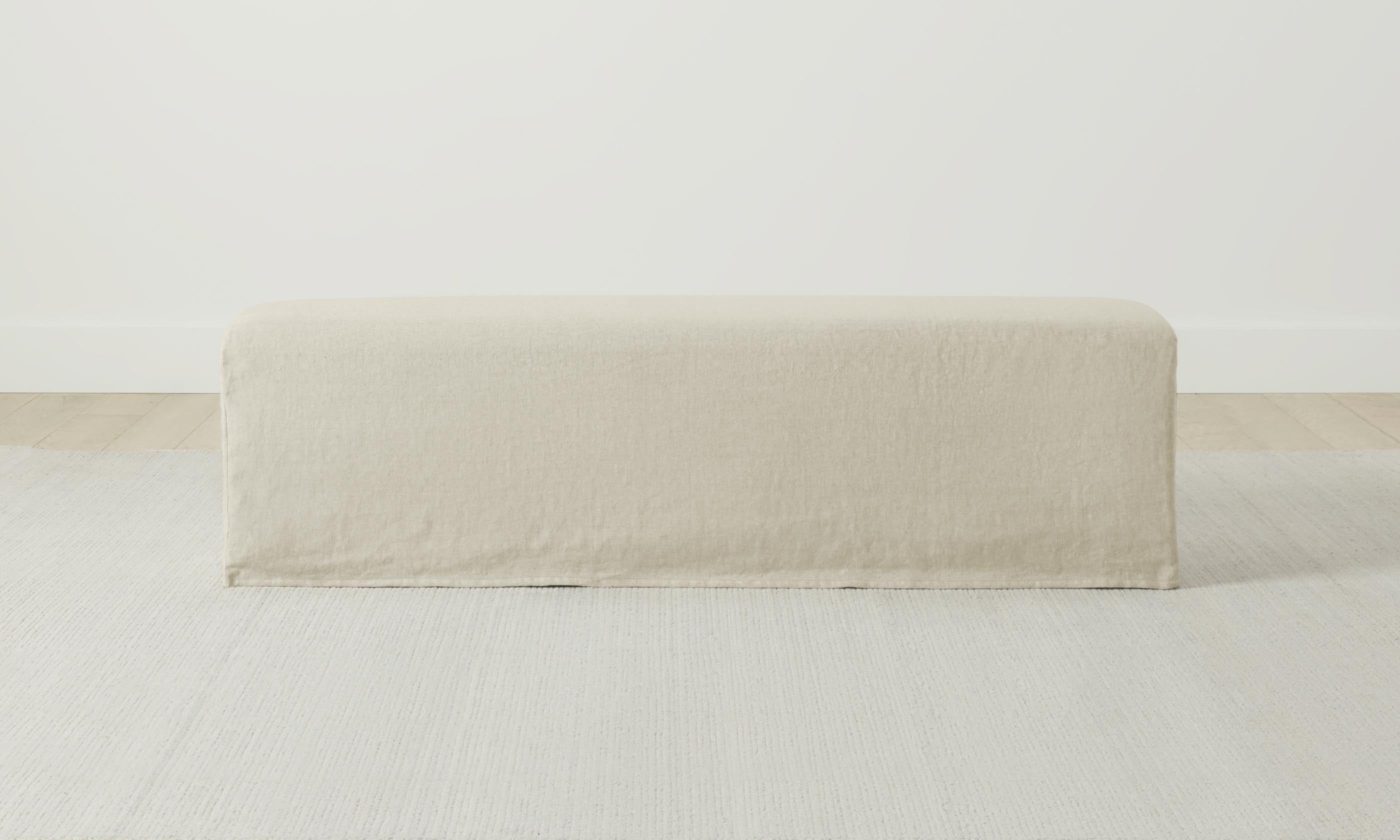 The Franklin Bench - Performance Linen Weave Prairie – Maiden Home