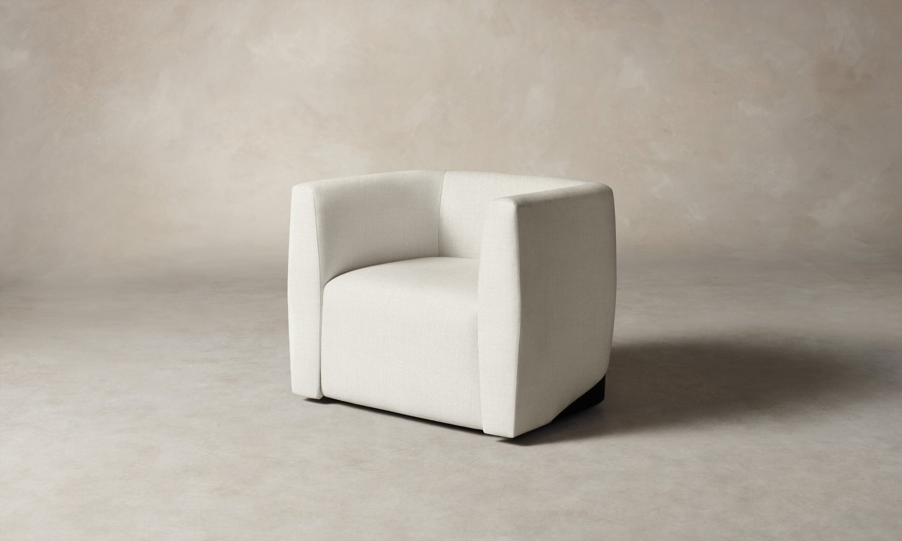 The Henri Swivel Chair - Performance Textural Weave Wisp – Maiden Home