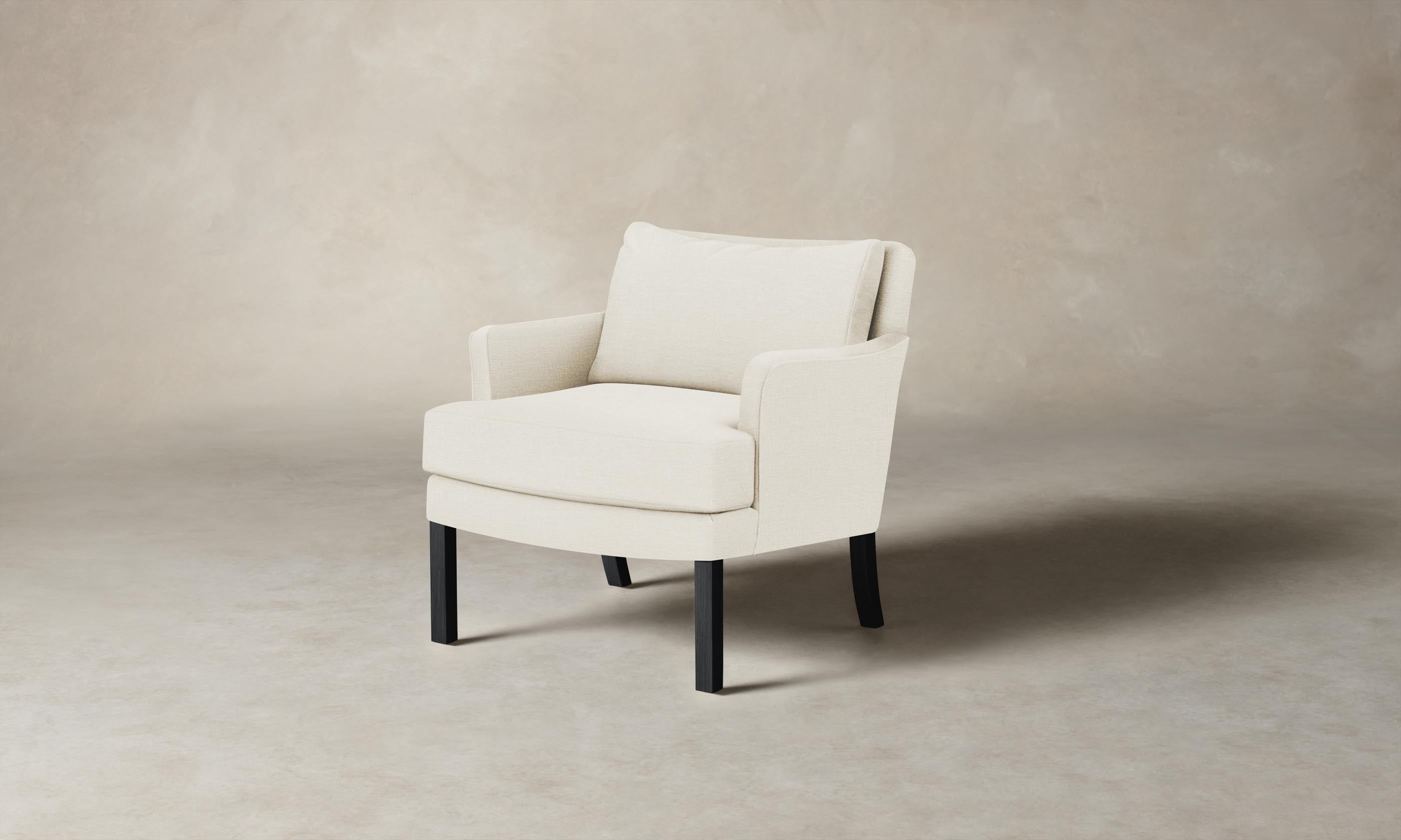 The Kaye Chair - Heritage Belgian Linen Egret – Maiden Home