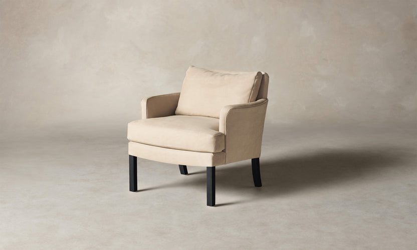 The Kaye Chair - Nubuck Leather Fawn – Maiden Home
