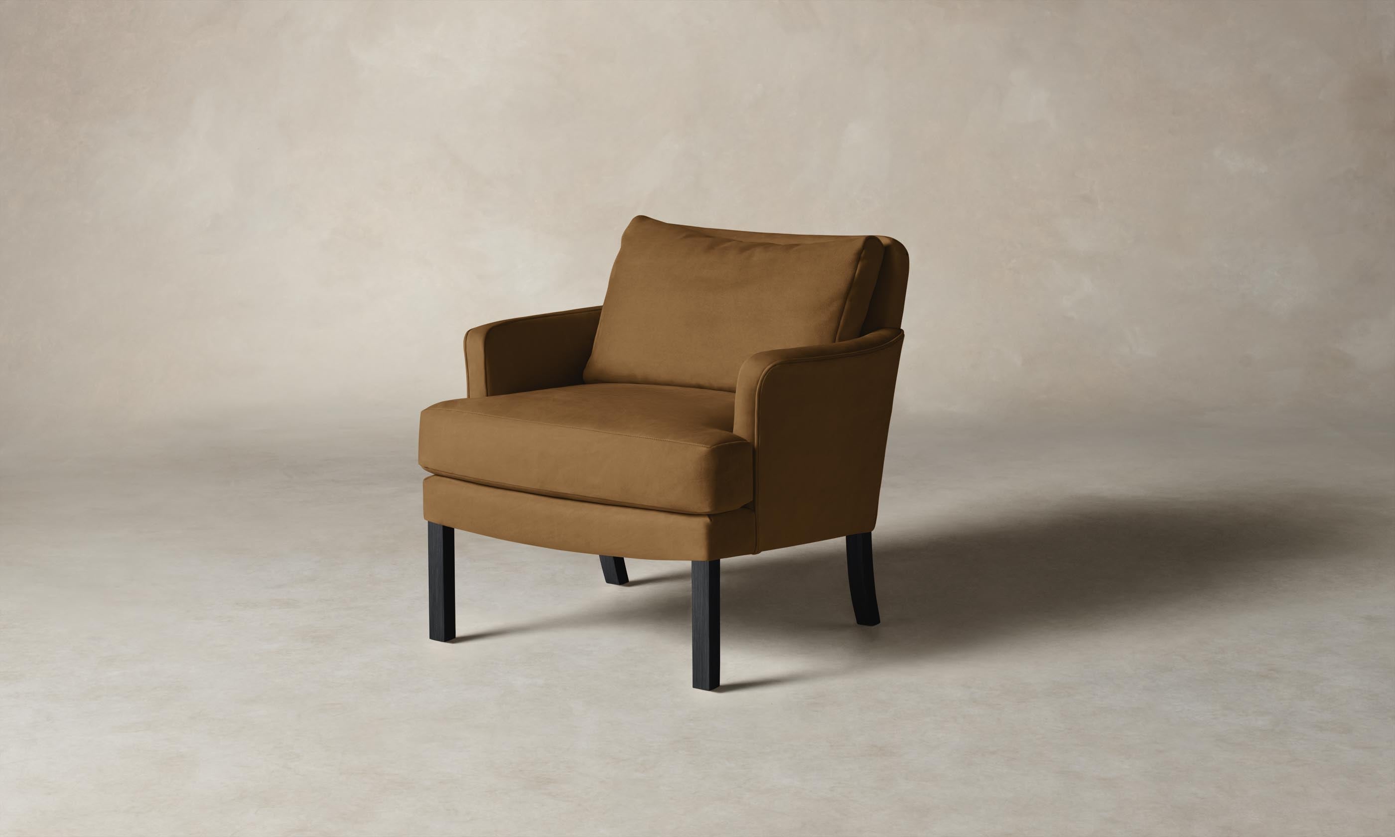 The Kaye Chair - Nubuck Leather Saddle – Maiden Home