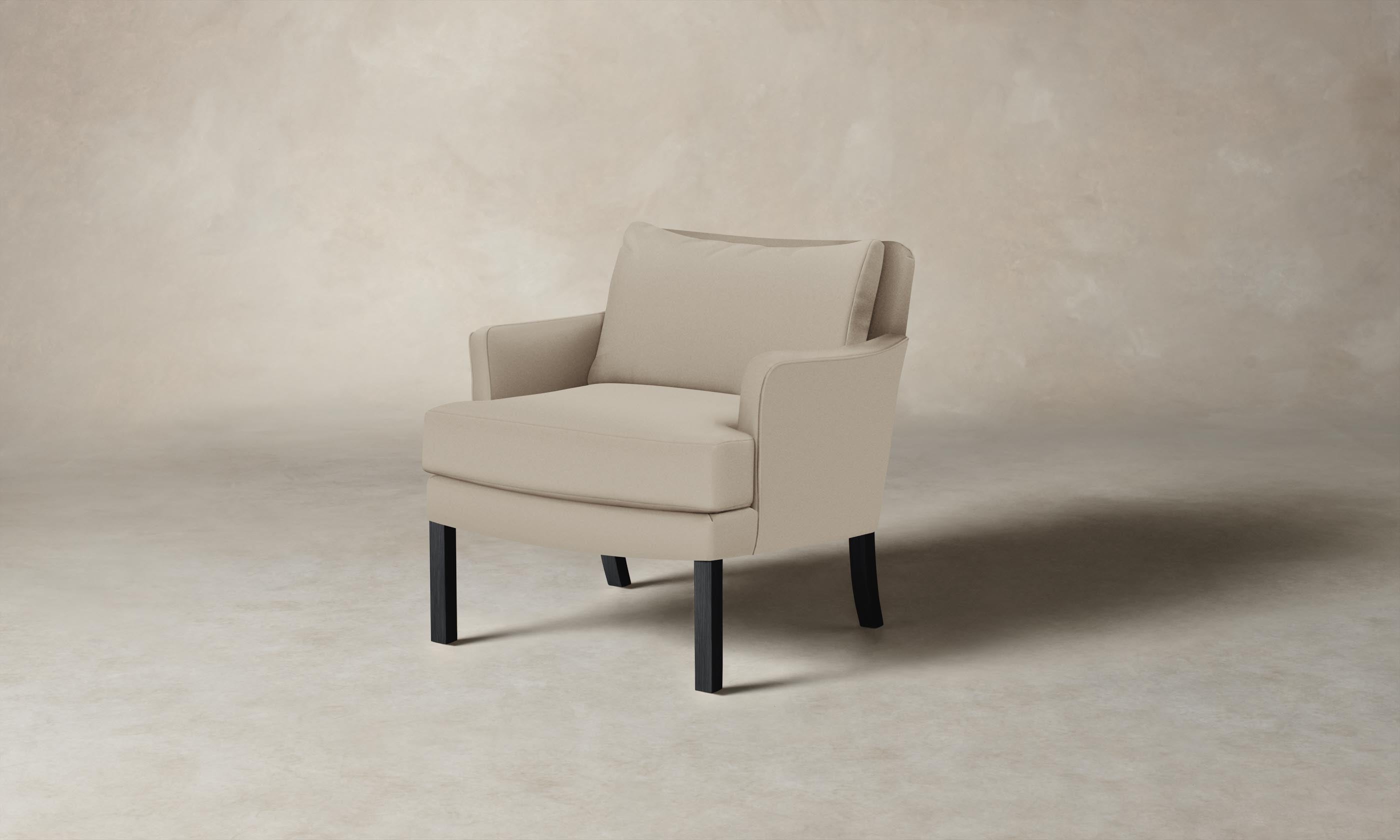 The Kaye Chair - Pebbled Leather Stone – Maiden Home