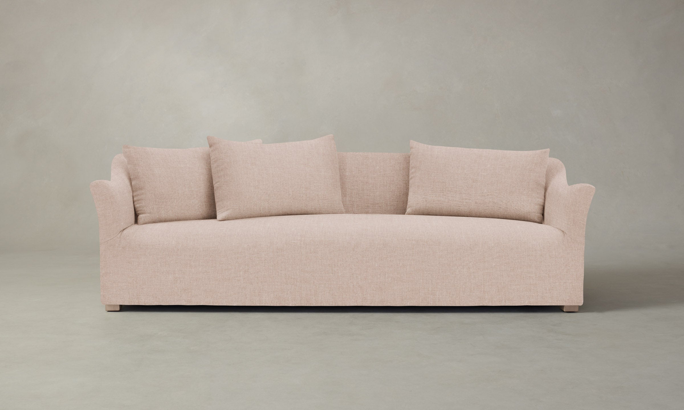The Lenox Sofa - Heritage Belgian Linen Petal – Maiden Home