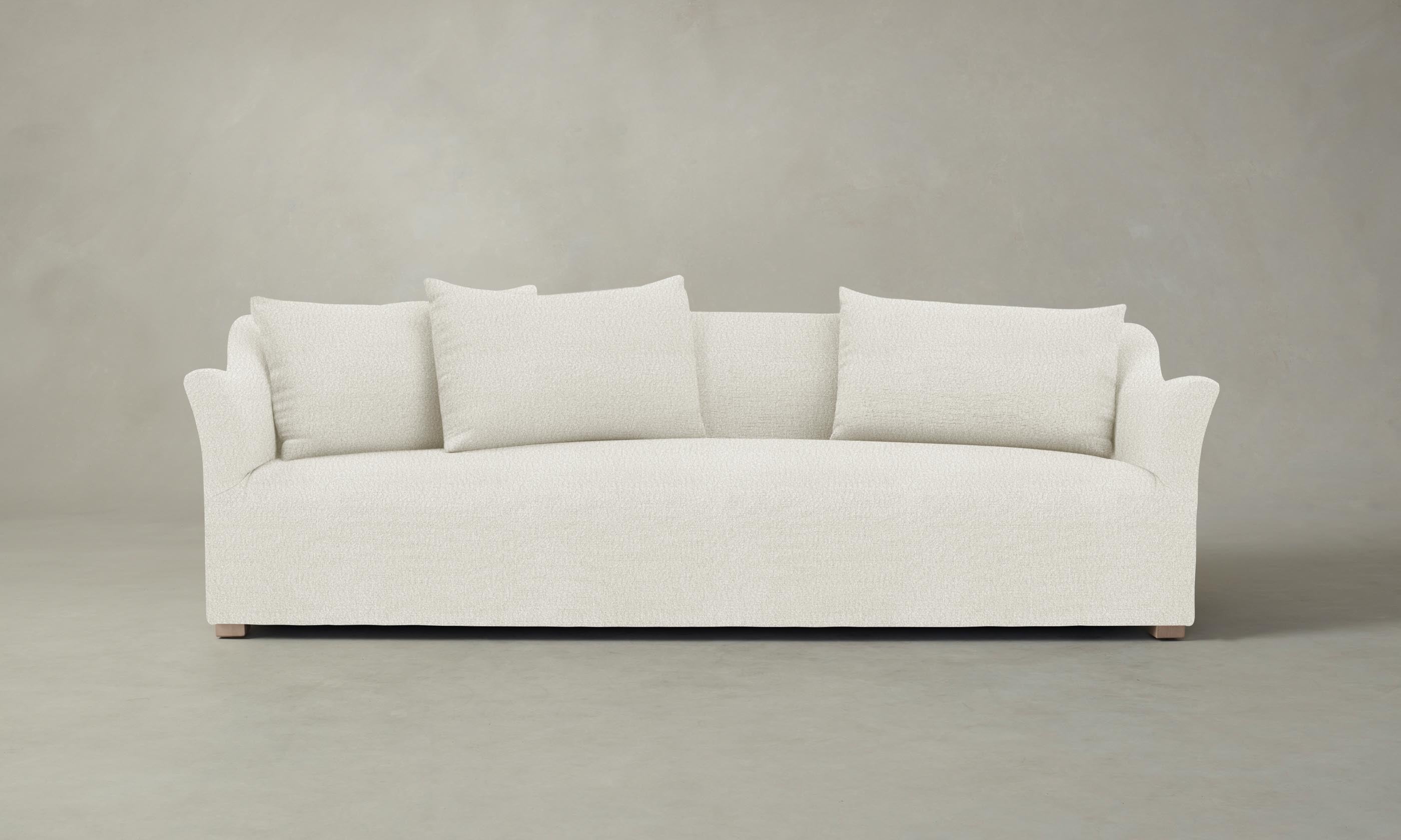 The Lenox Sofa - Italian Bouclé White – Maiden Home