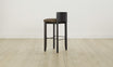 The Delancey Bar & Counter Stool - Pebbled Leather Truffle – Maiden Home