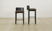 The Delancey Bar & Counter Stool - Pebbled Leather Truffle – Maiden Home
