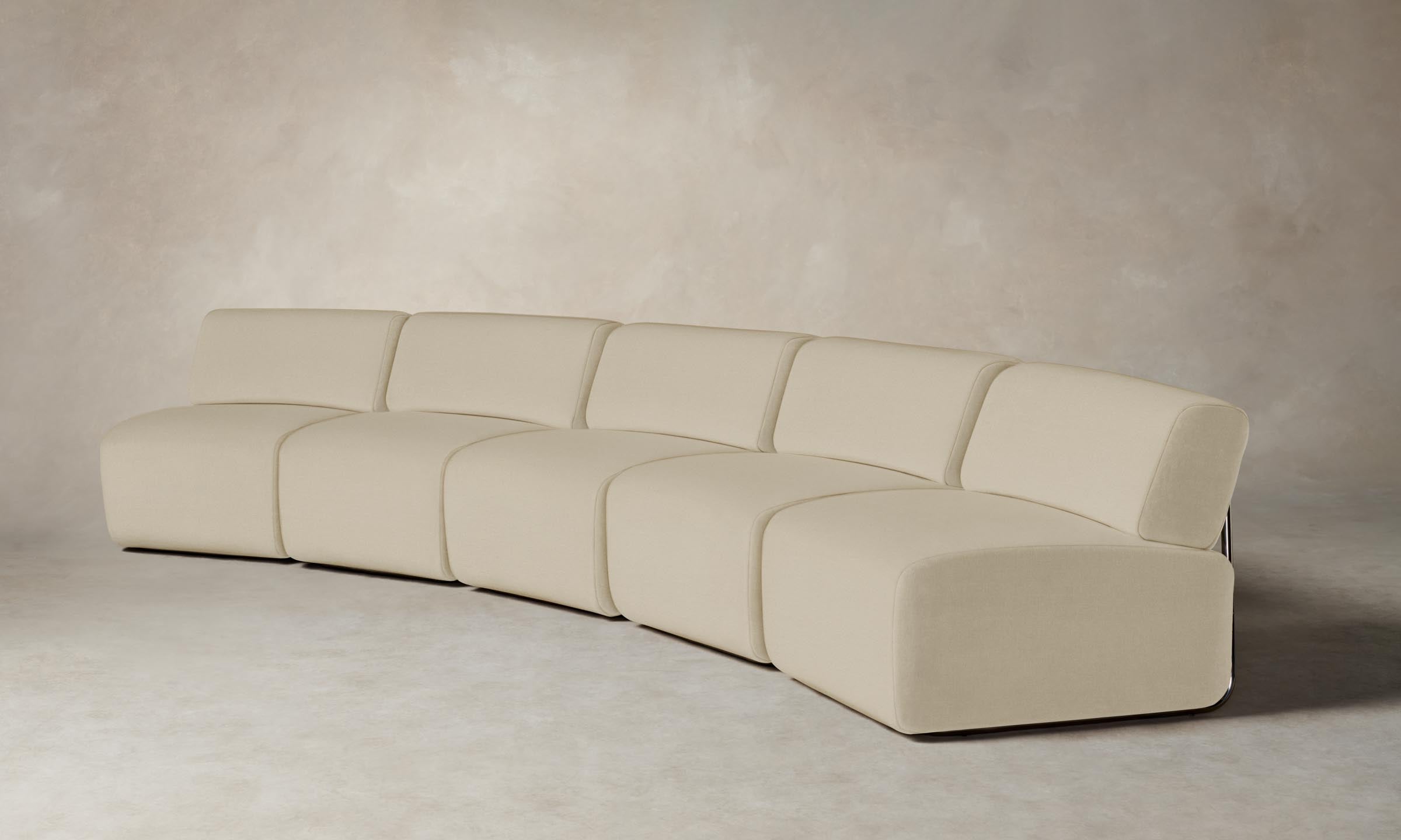 The Miles Modular Sectional - Performance Linen Weave Prairie – Maiden Home
