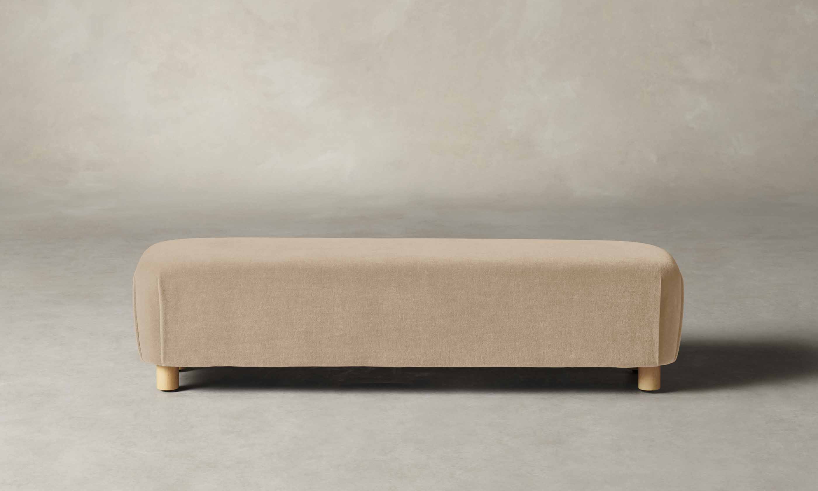 The Perry Bench - Performance Velvet Butter – Maiden Home
