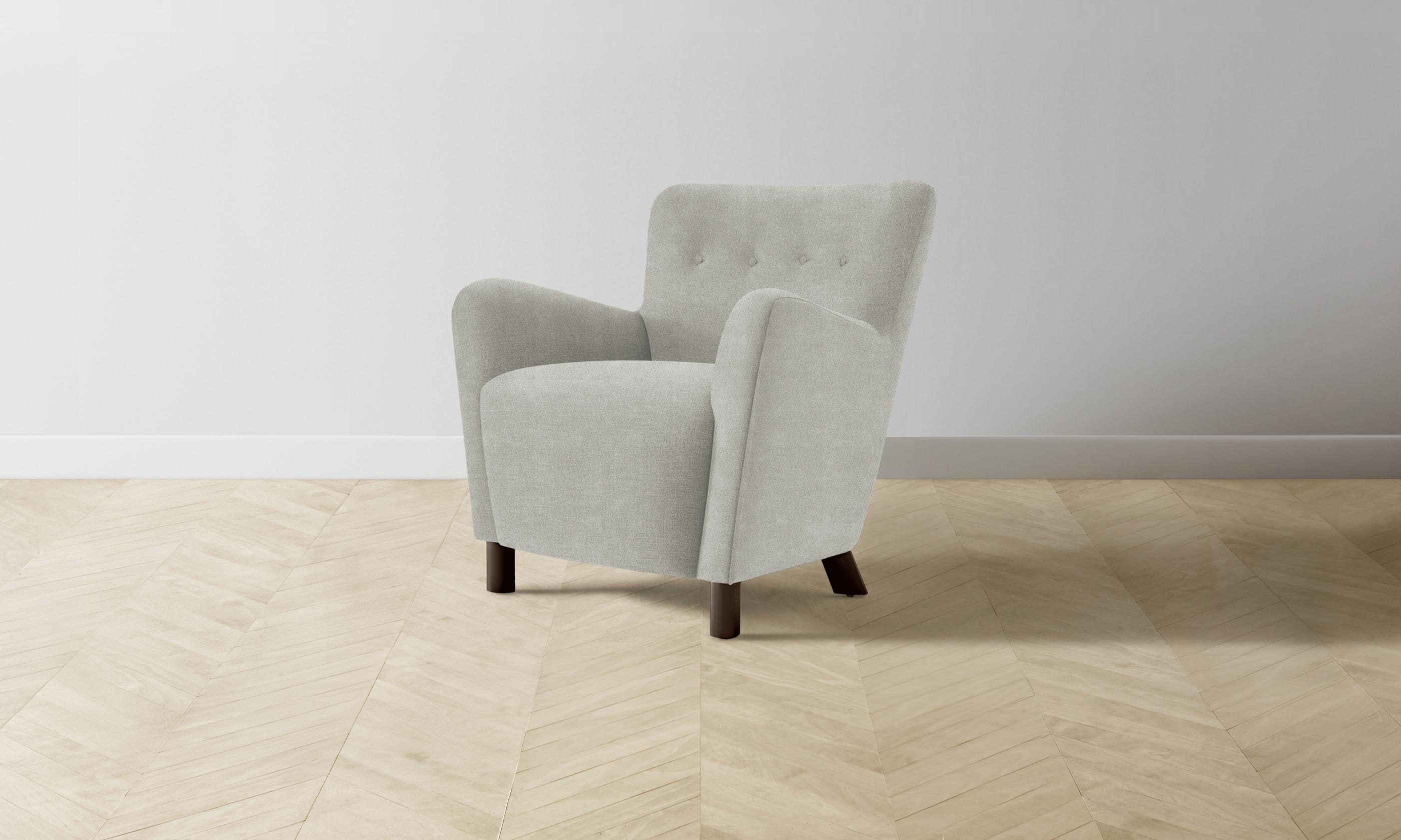 The Perry Chair - Performance Melange Weave Flint – Maiden Home