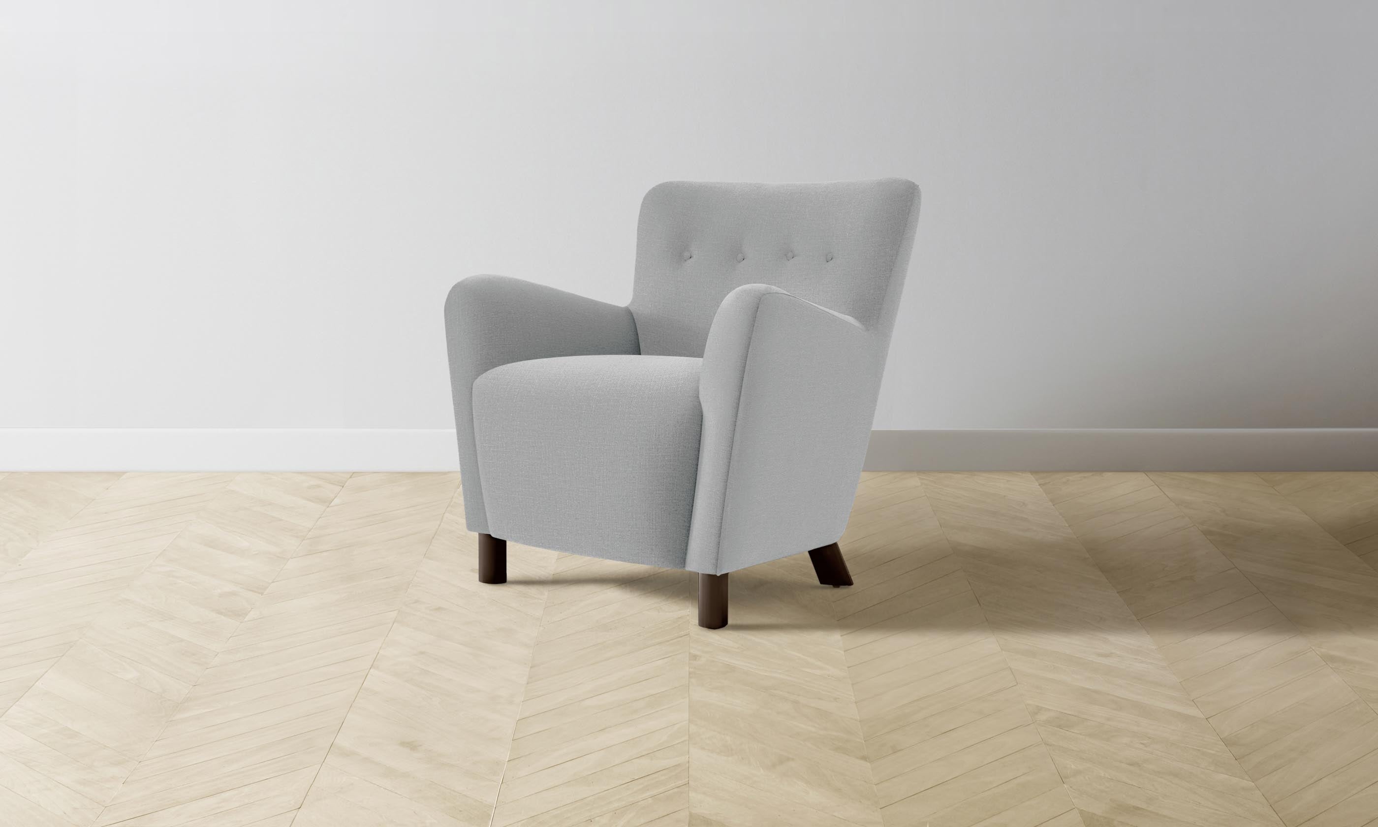 The Perry Chair - Performance Linen Weave Cloud – Maiden Home
