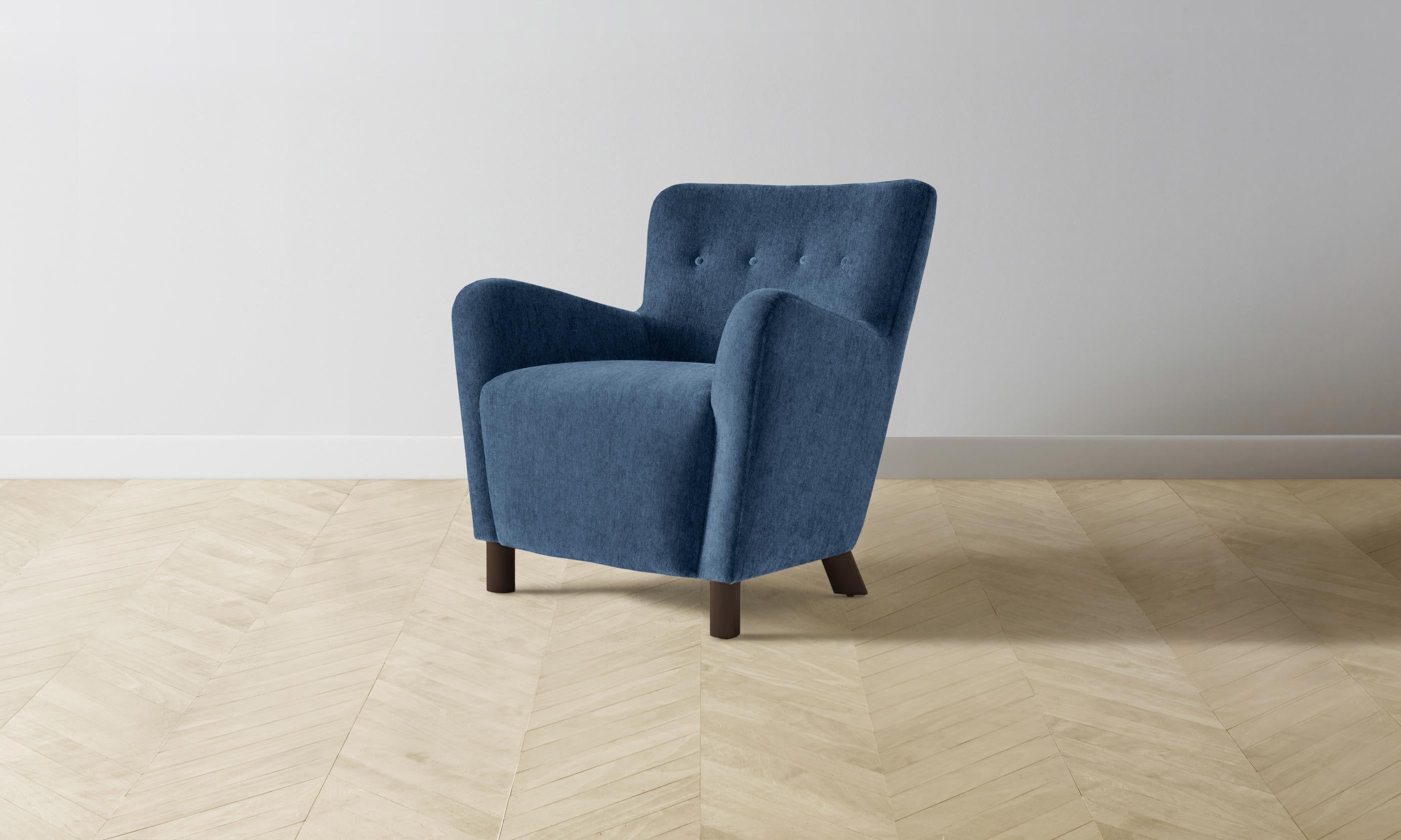 The Perry Chair - Performance Tweed Denim – Maiden Home