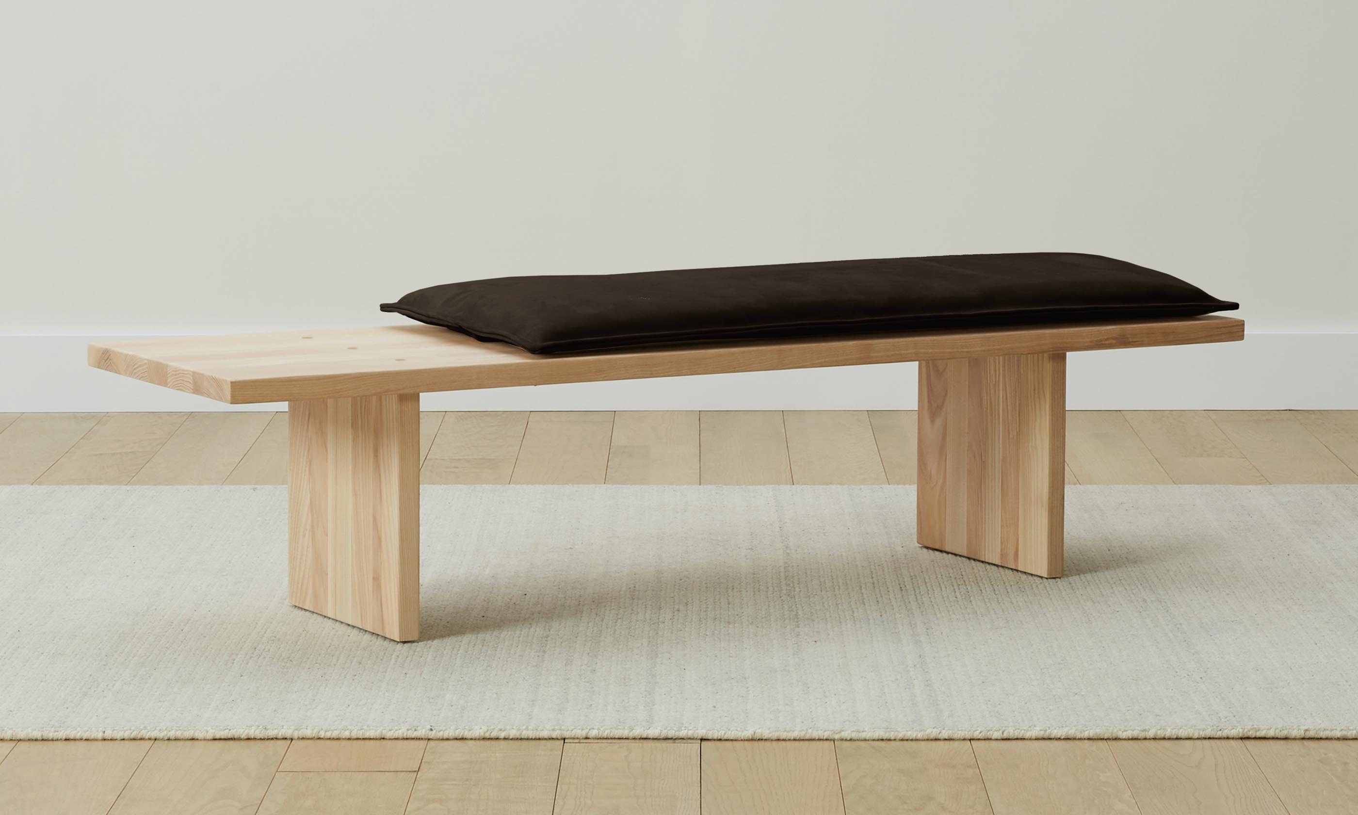 The Reyes Bench - Nubuck Leather Espresso – Maiden Home