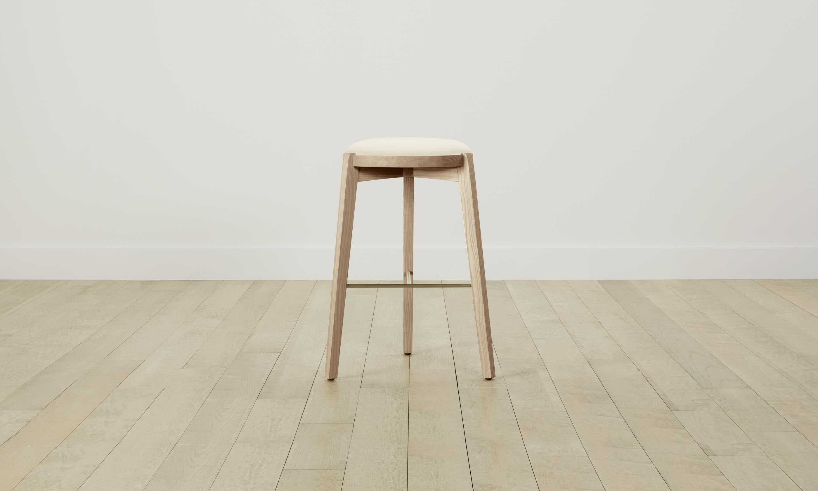 The Stanton Bar & Counter Stool - Pebbled Leather Swan – Maiden Home