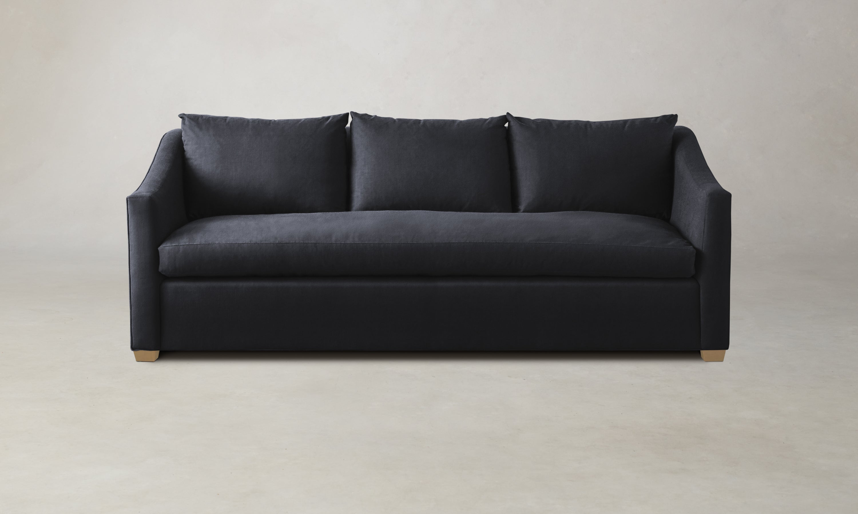 The Sullivan Sofa - Marled Alpaca Velvet Nightfall – Maiden Home
