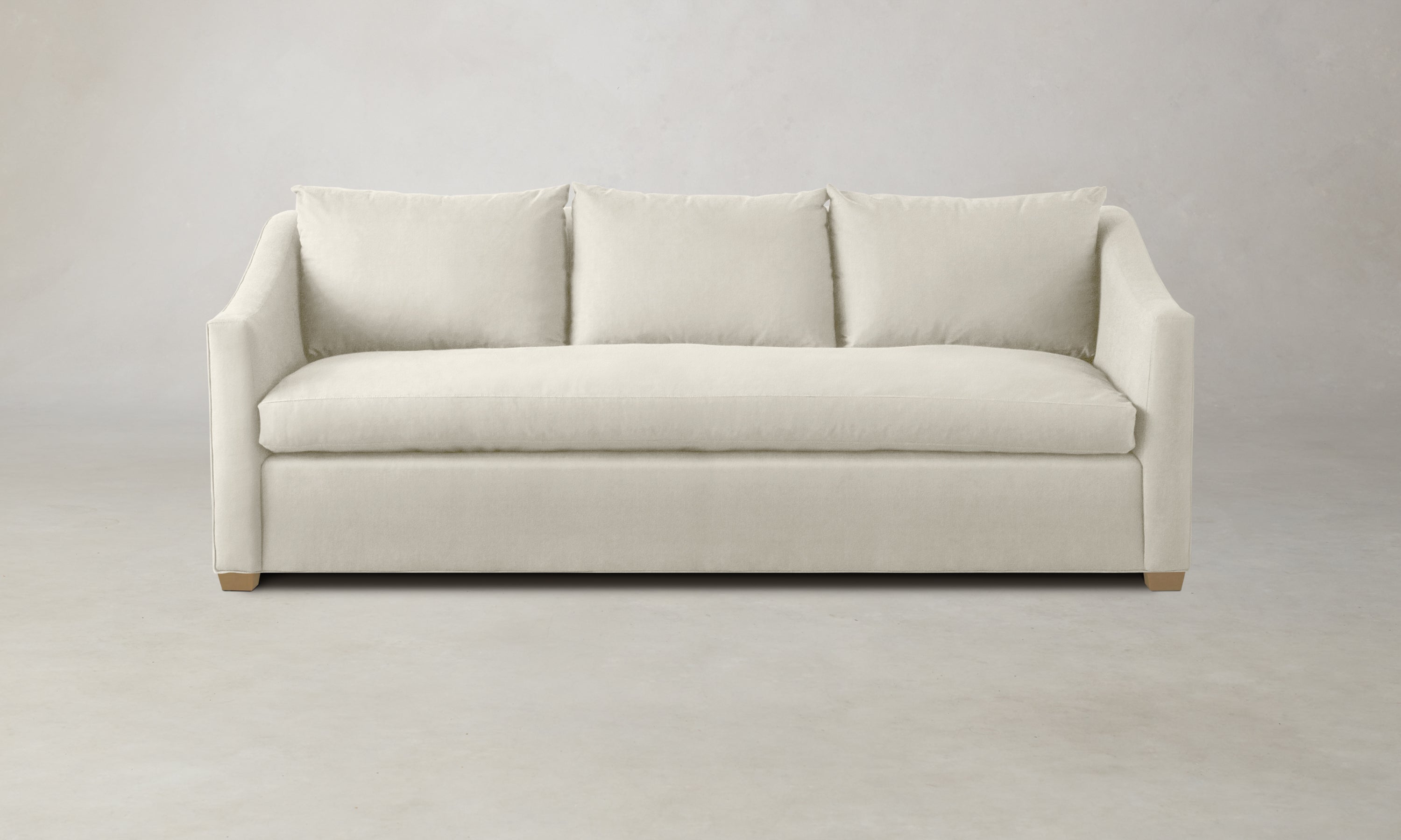 The Sullivan Sofa - Marled Alpaca Velvet Porcelain – Maiden Home