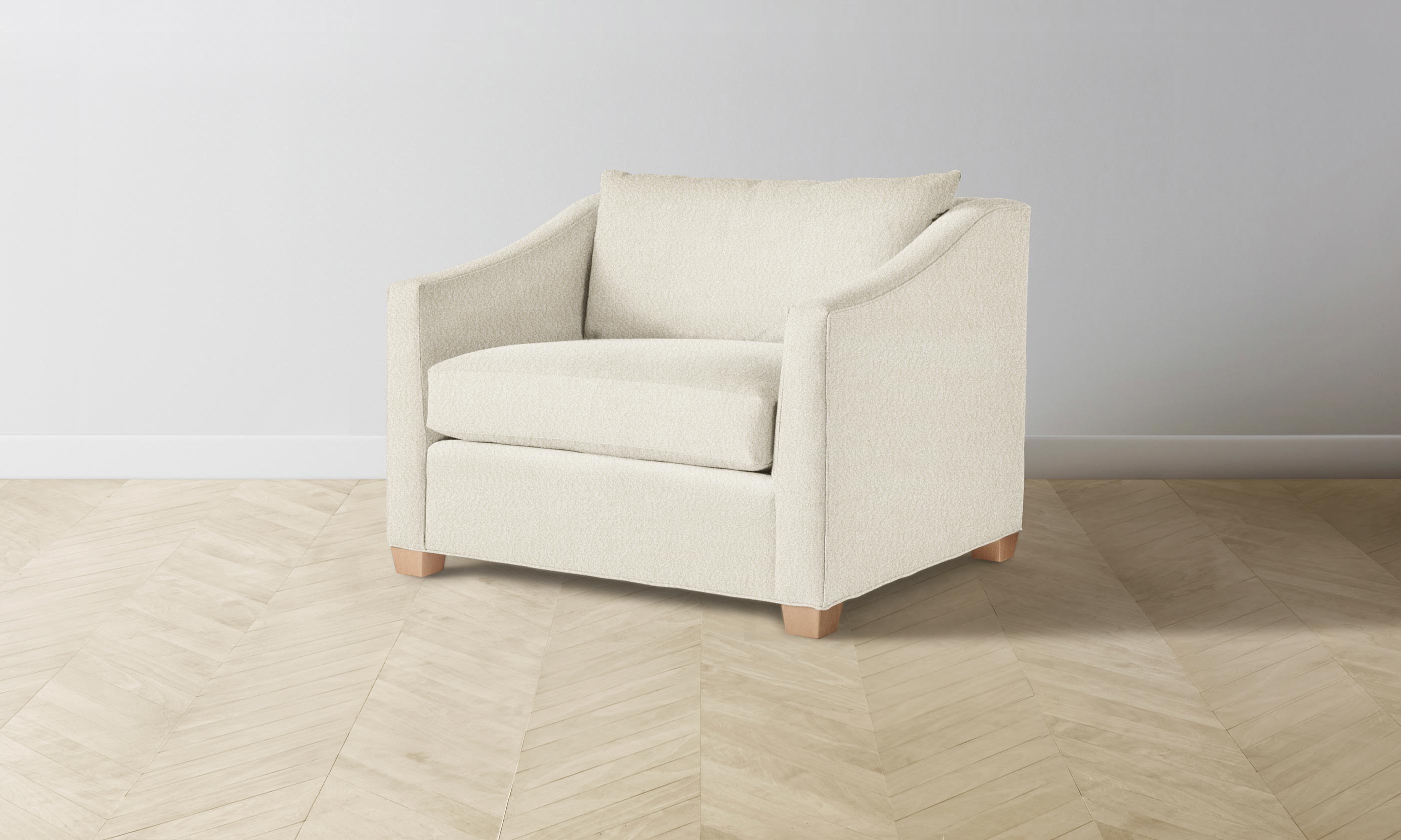 The Sullivan Chair-and-a-Half - Italian Bouclé White – Maiden Home