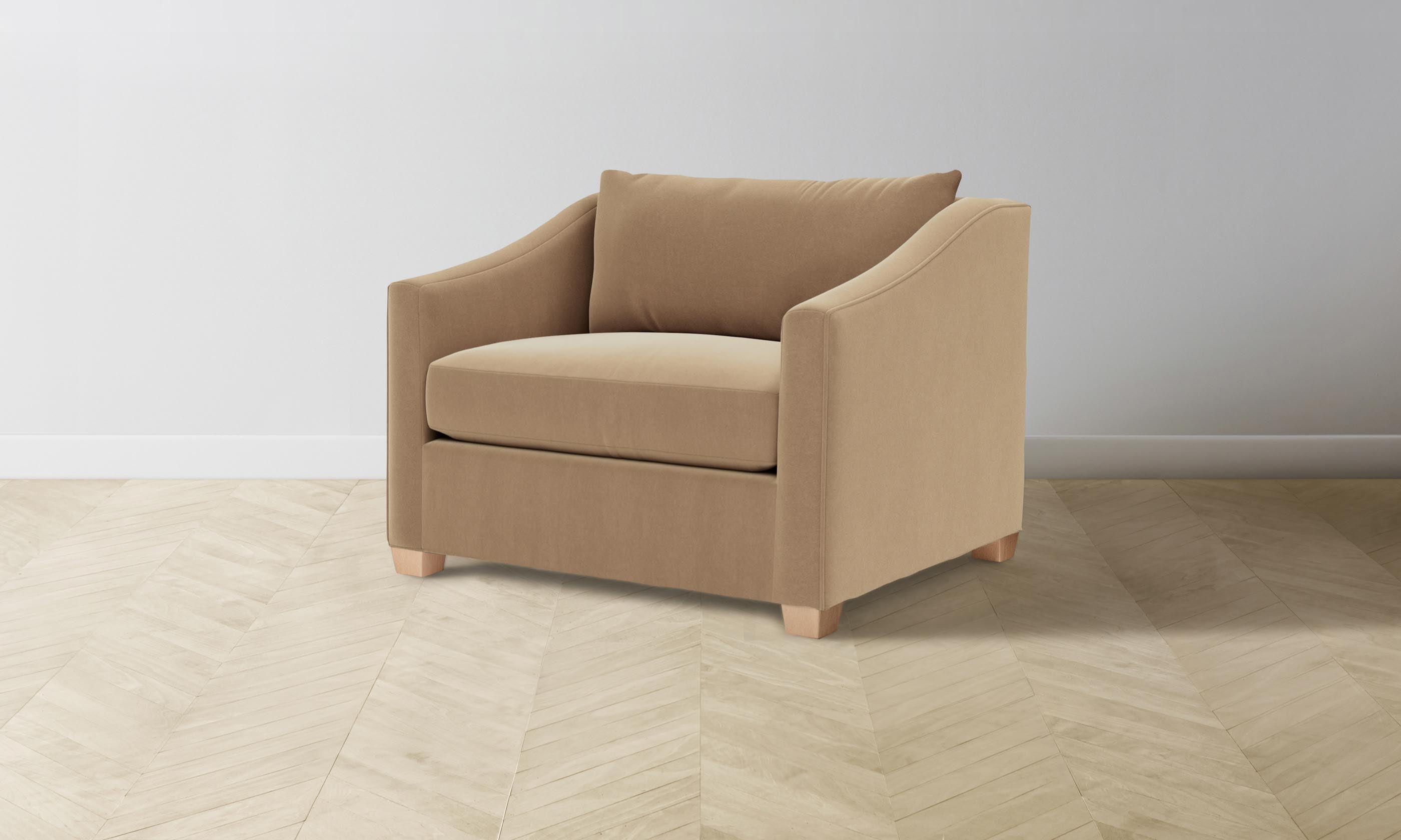 The Sullivan Chair-and-a-Half - Mohair Almond – Maiden Home