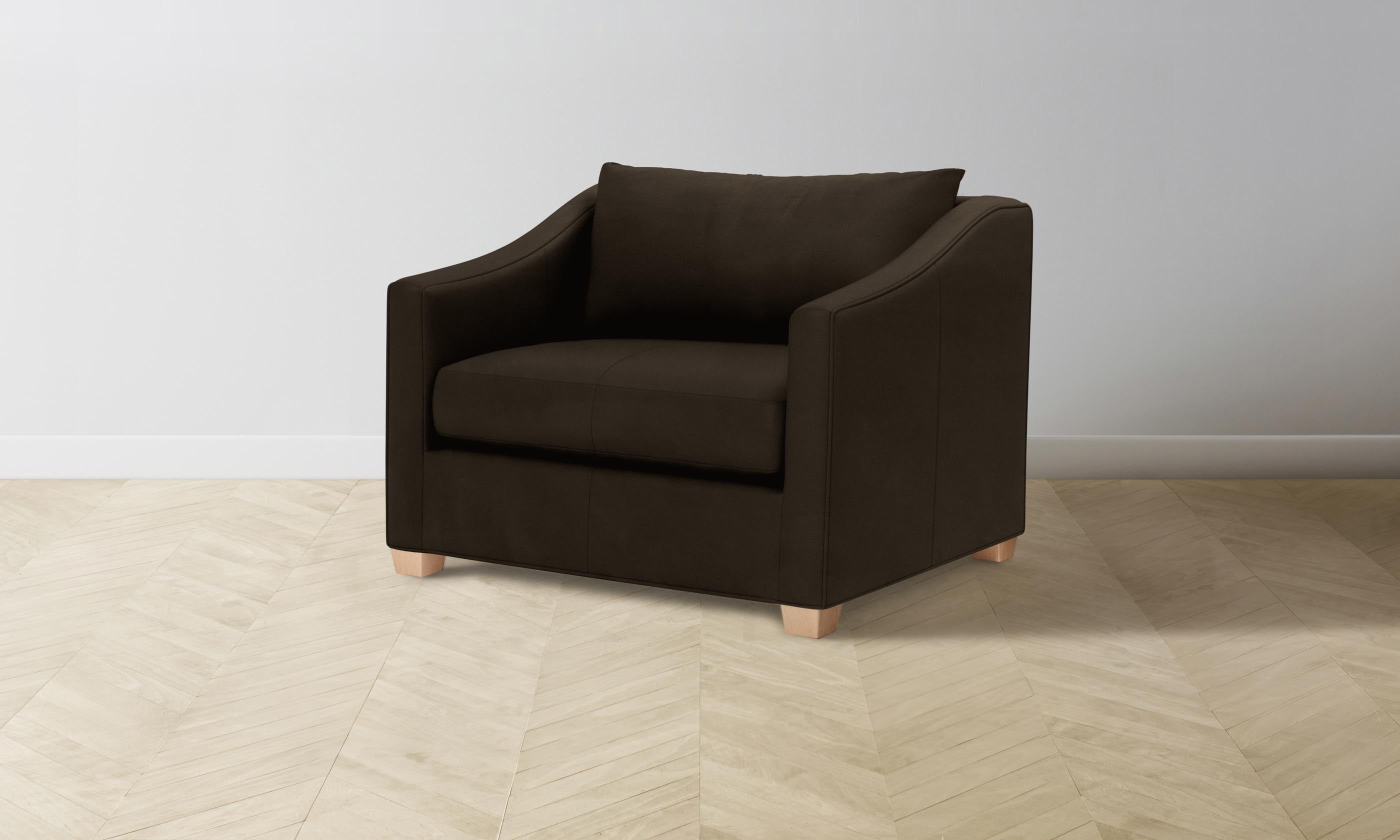 The Sullivan Chair-and-a-Half - Nubuck Leather Espresso – Maiden Home