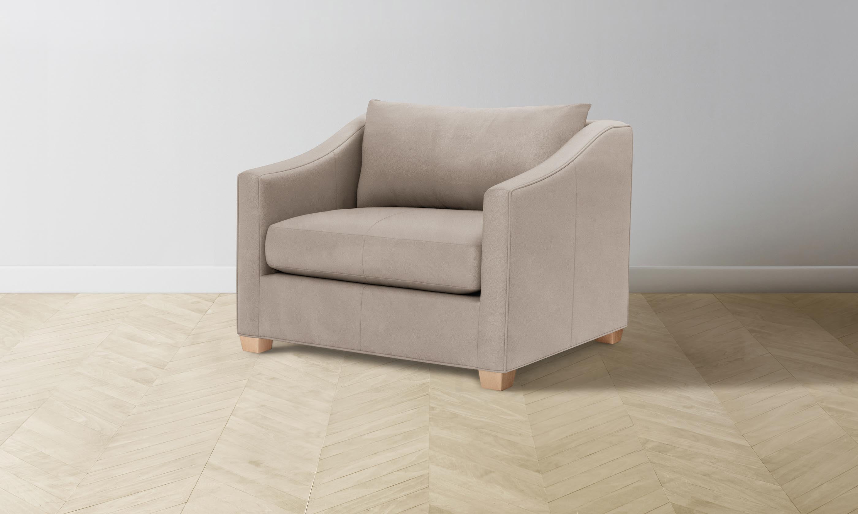 The Sullivan Chair-and-a-Half - Nubuck Leather Fawn – Maiden Home