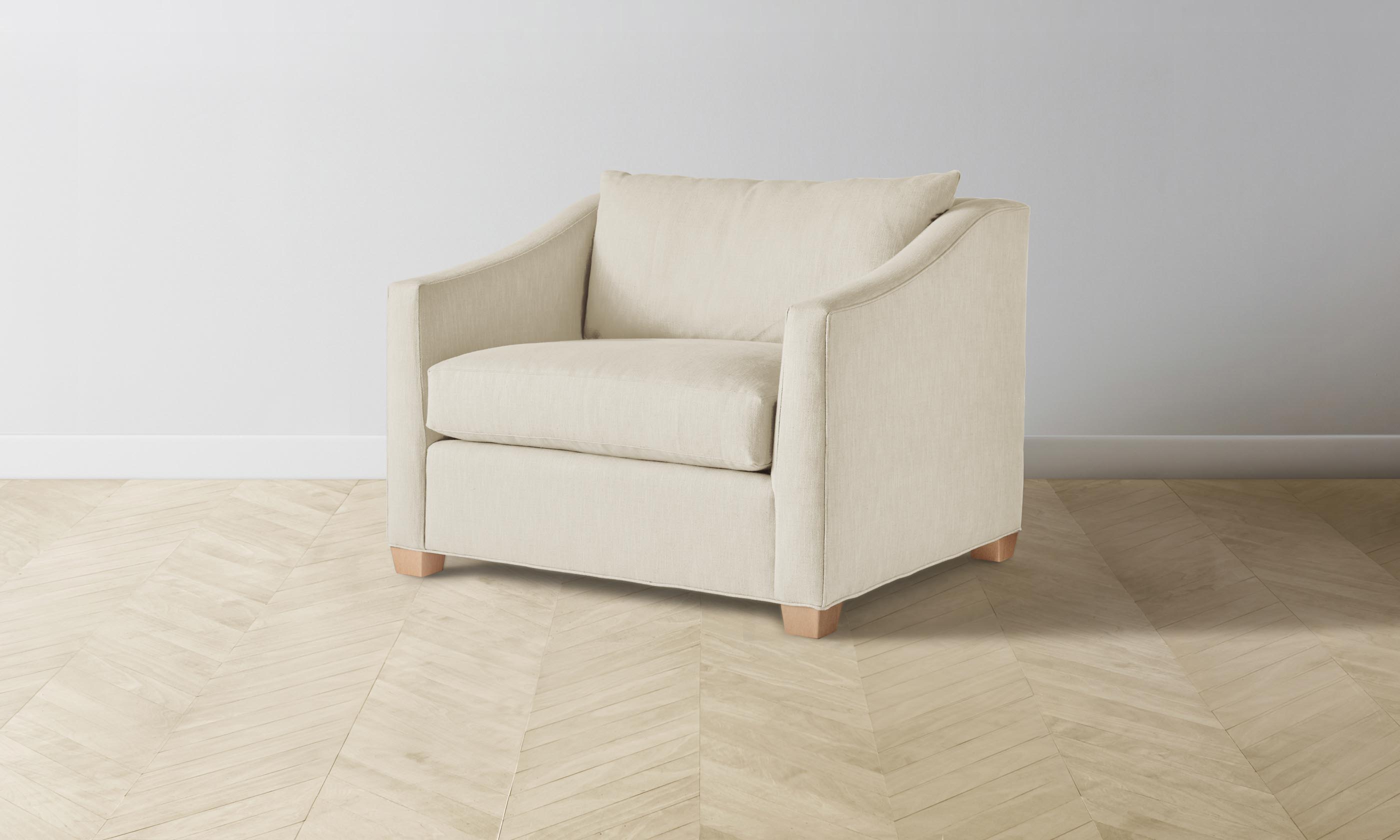 The Sullivan Chair-and-a-Half - Performance Linen Creme – Maiden Home